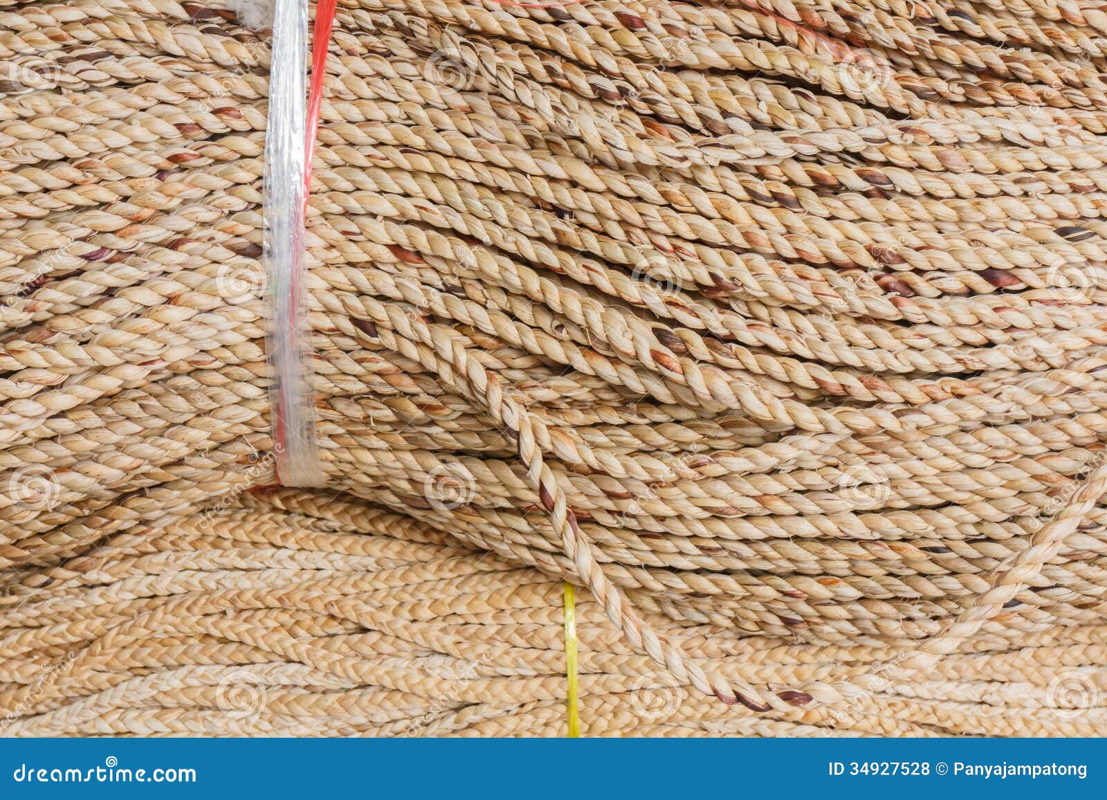 Coiled rope stock photo. Image of line, cord, marine - 34927528