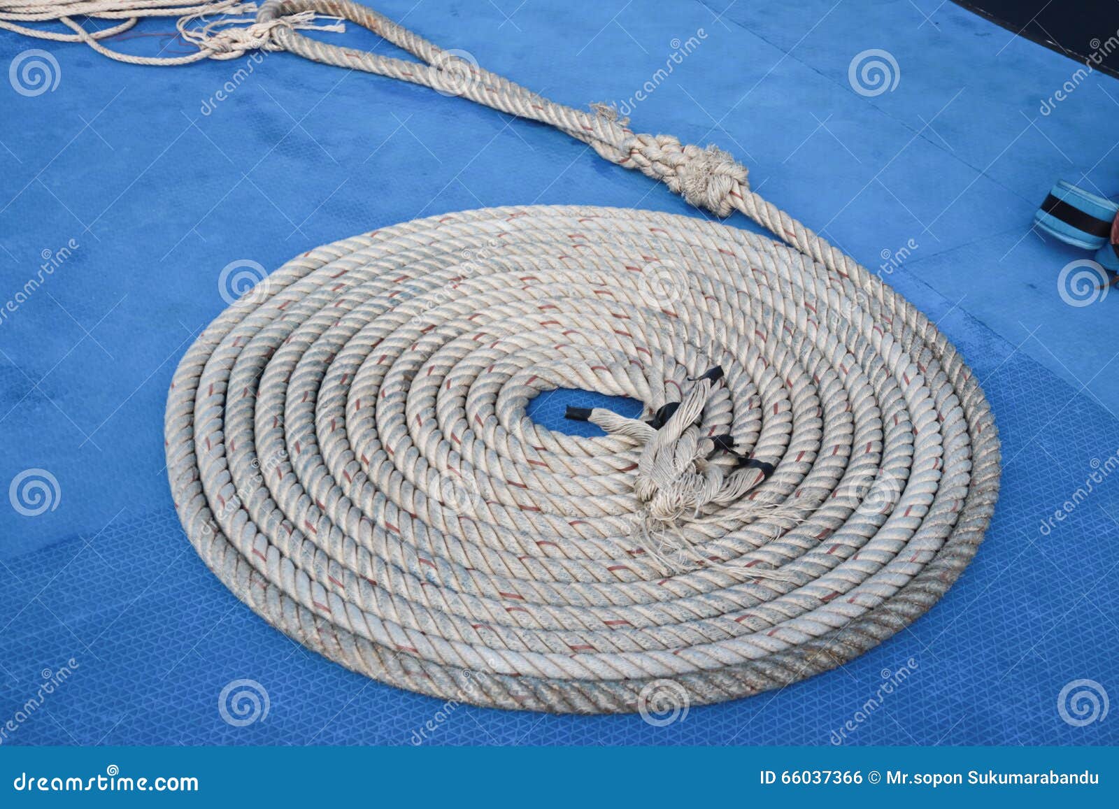 Coiled rope. stock photo. Image of boat, ocean, construction - 66037366