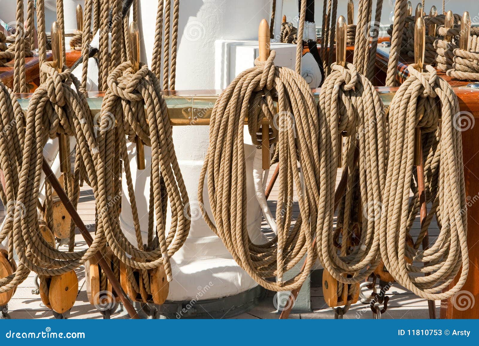 Coiled ropes stock image. Image of craft, rigging, rough - 11810753