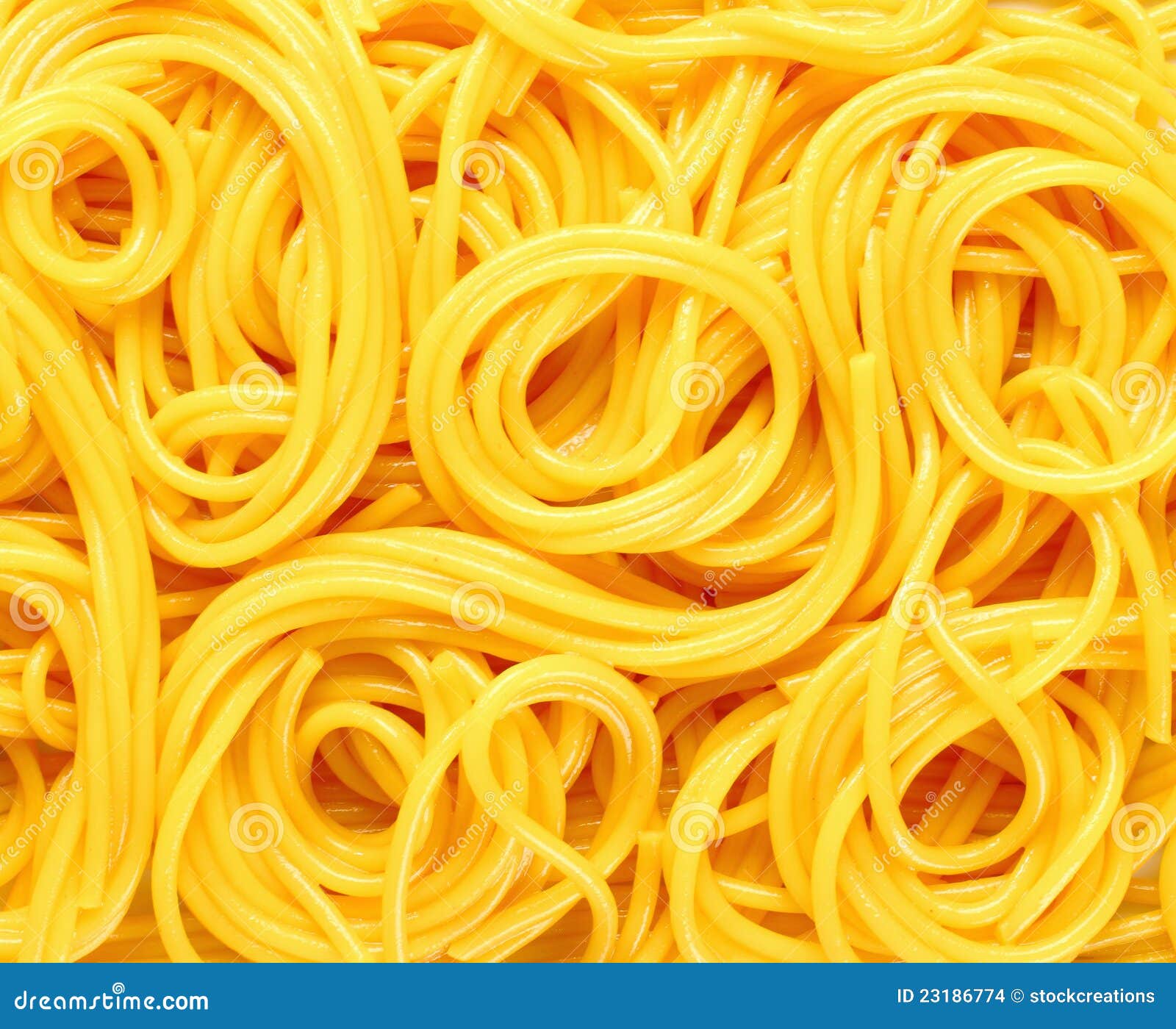Coiled Spaghetti Pasta stock photo. Image of tasty, cooked - 23186774