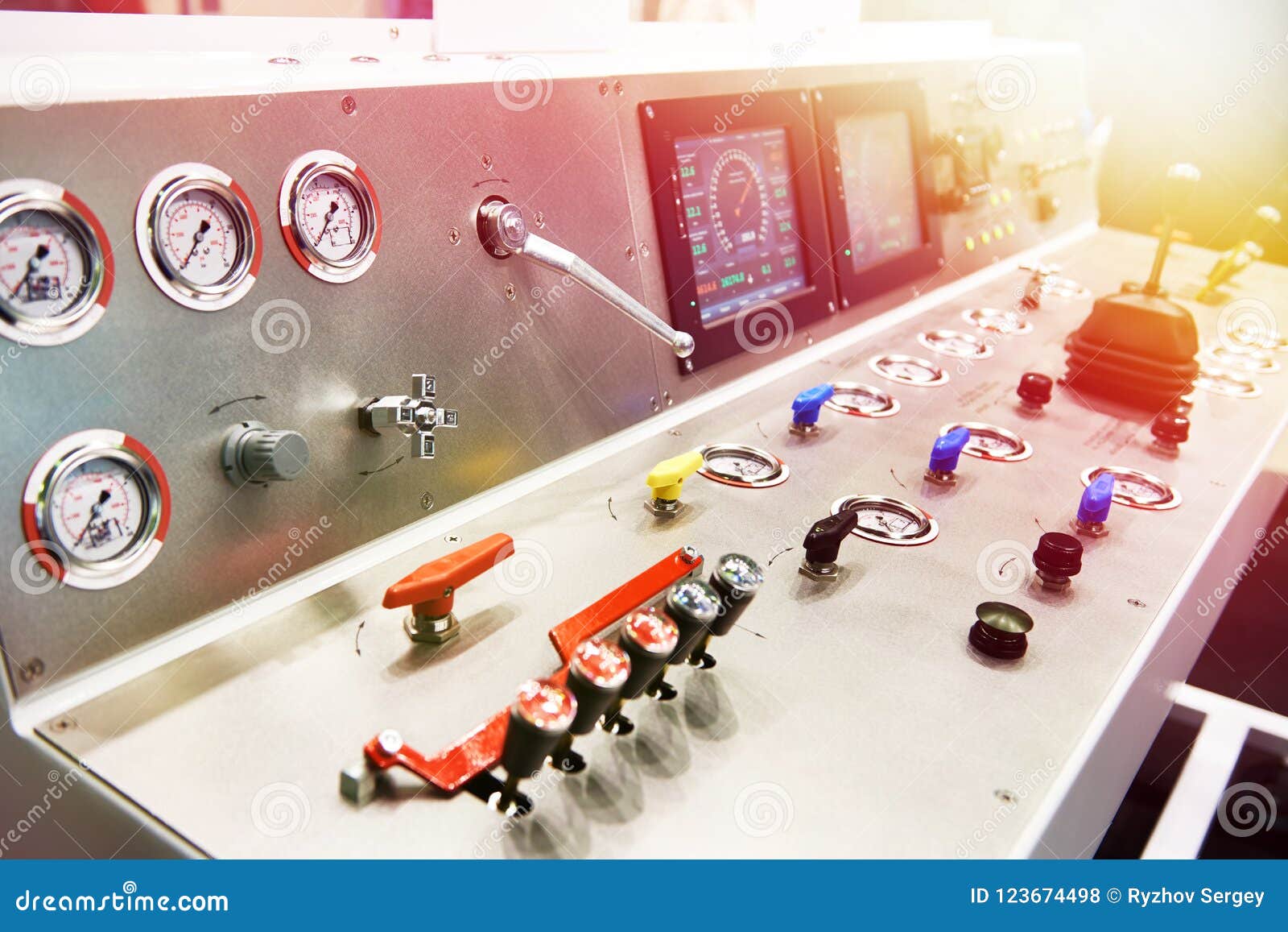 Coiled Tubing Unit Operators Control Panel Stock Photo - Image of ...
