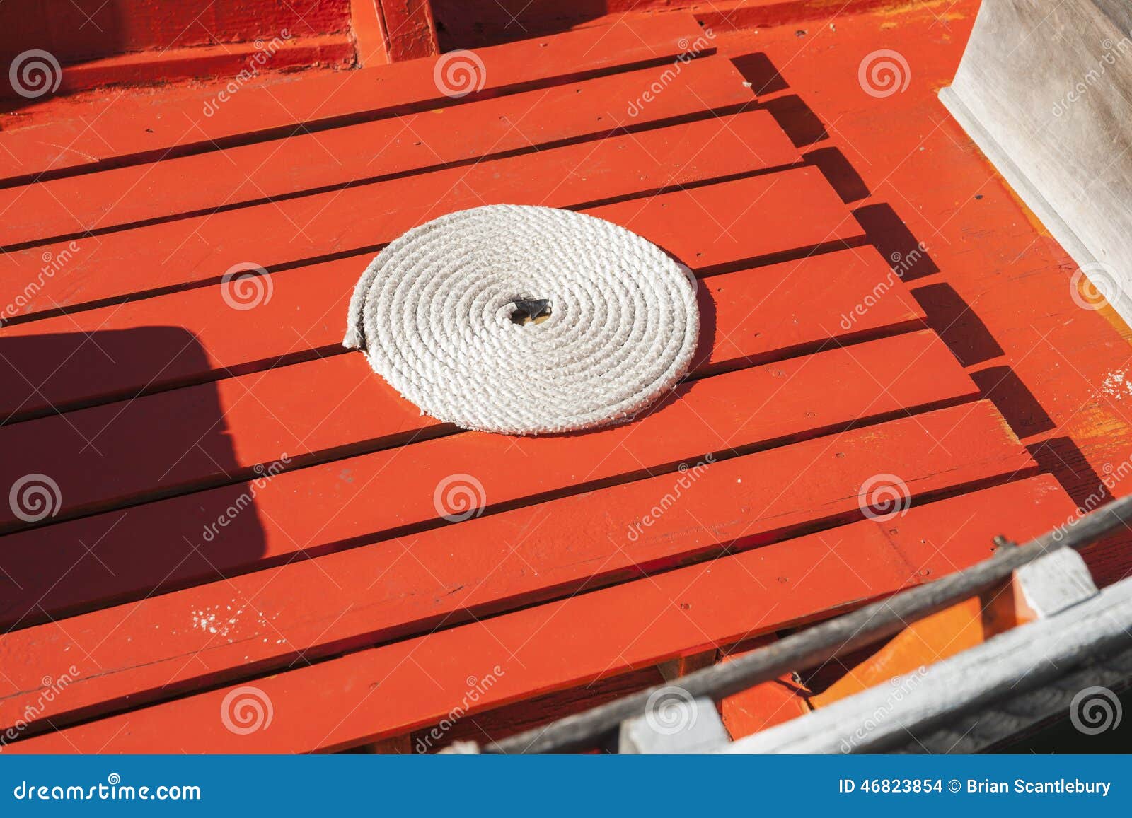 Coiled white rope. stock photo. Image of maine, object - 46823854