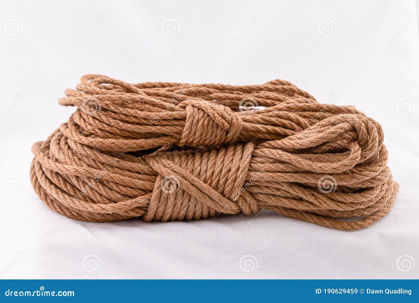 Coiling Rope Starting With Ends And Bight Locked With Tuck Under Wraps ...