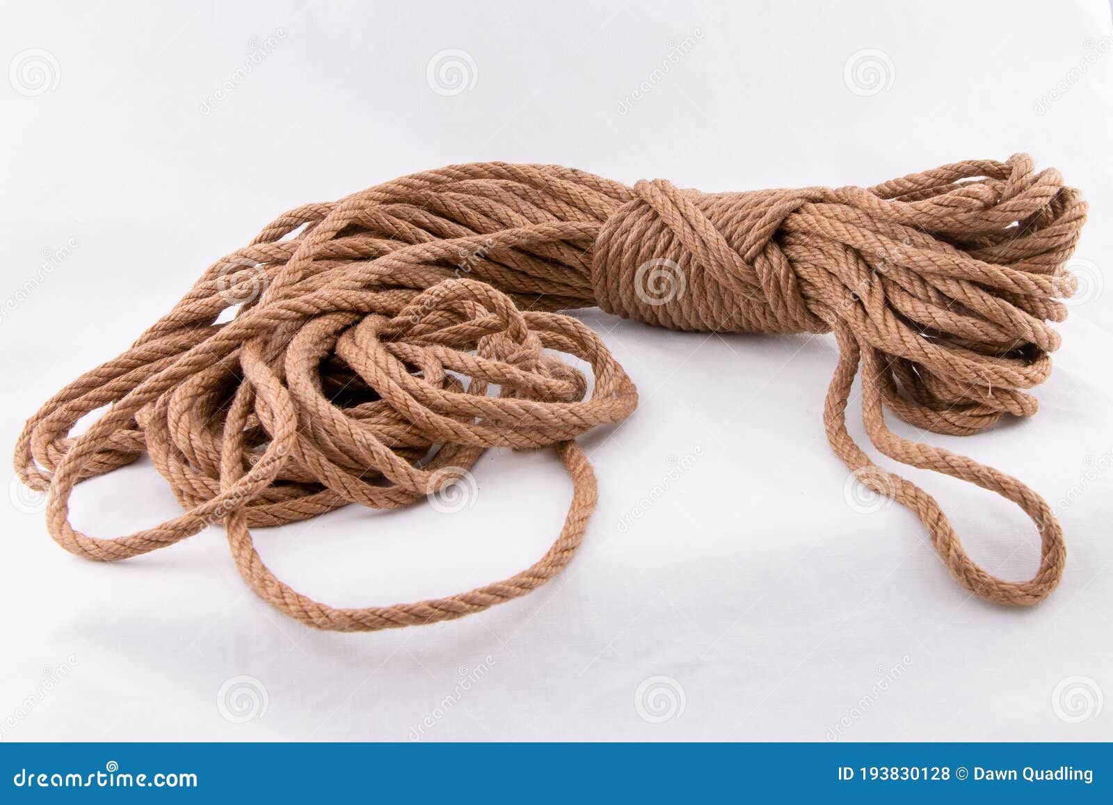 Coiling Rope Starting with Ends and Bight Locked with Tuck Under Wraps ...