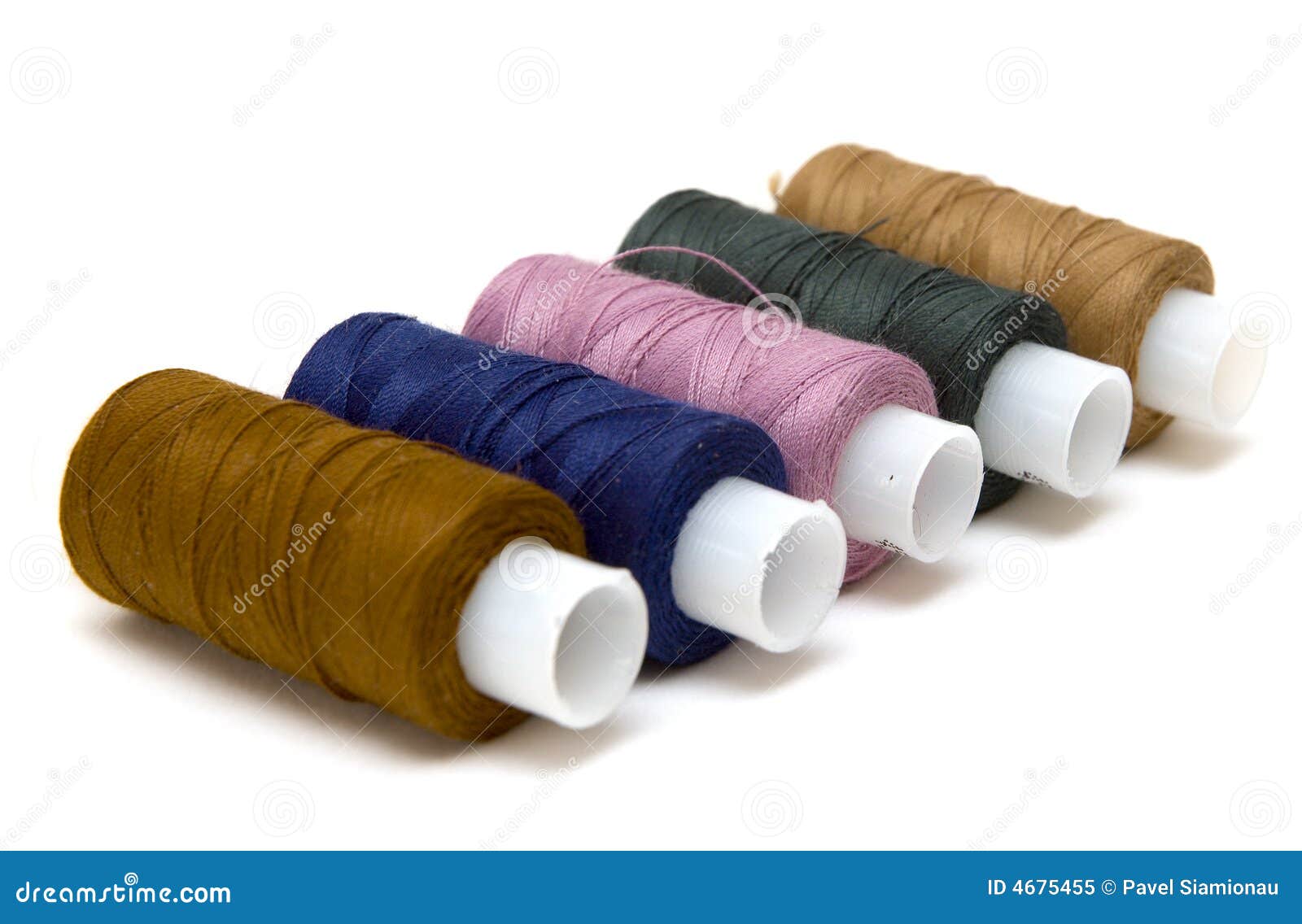 Coils of colour threads stock image. Image of seamstress - 4675455