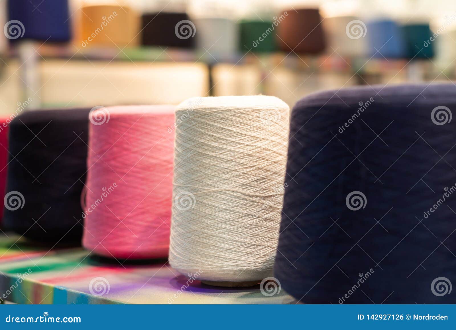 Coils with Multi-colored Cords. Stock Photo - Image of thread ...