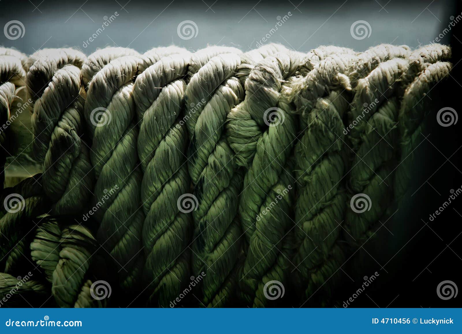 Coils of Old Weathered Rope Stock Photo - Image of worn, strong: 4710456