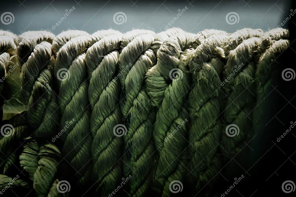 Coils of Old Weathered Rope Stock Photo - Image of worn, strong: 4710456