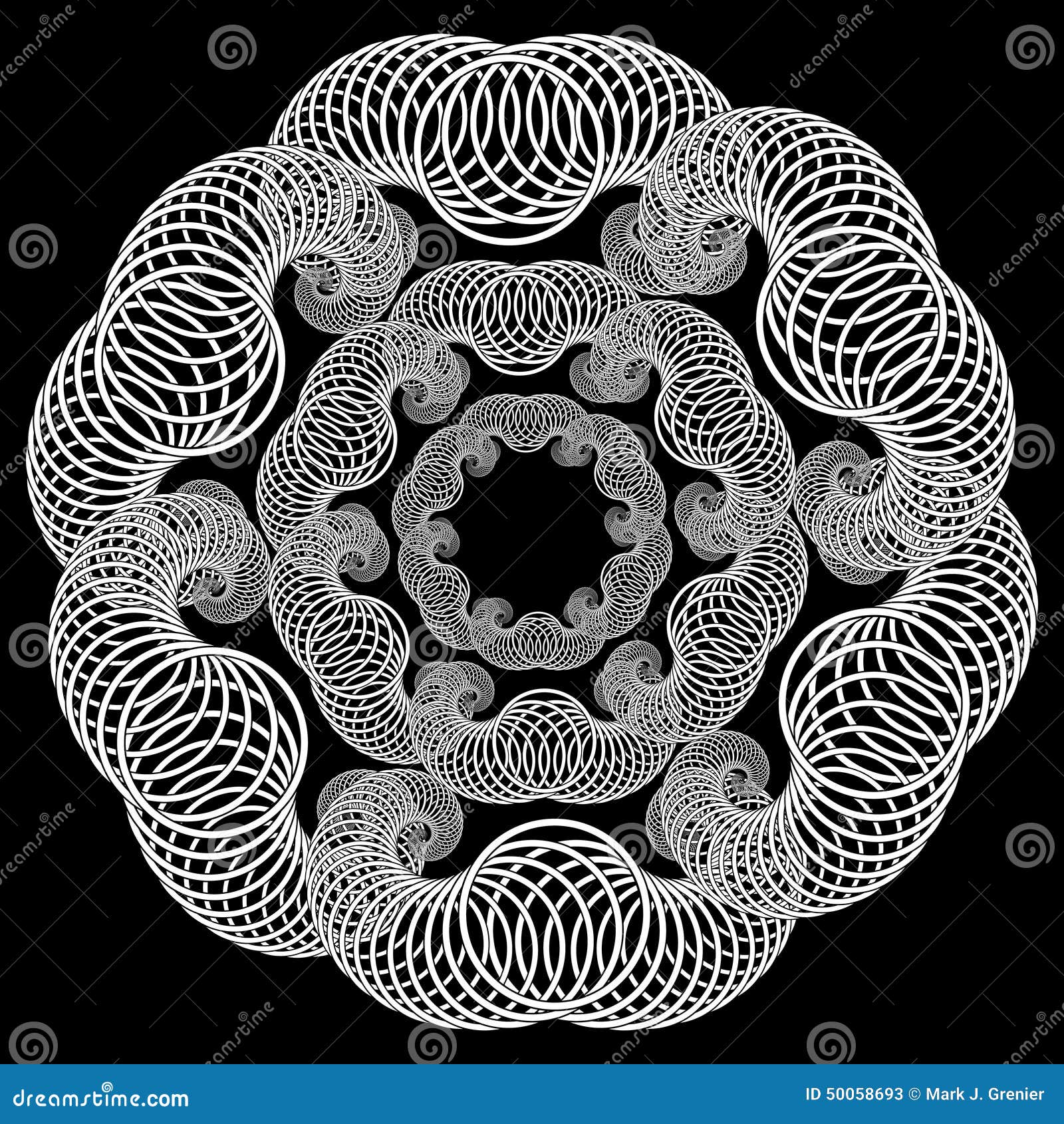 Coils stock vector. Illustration of background, abstract - 50058693