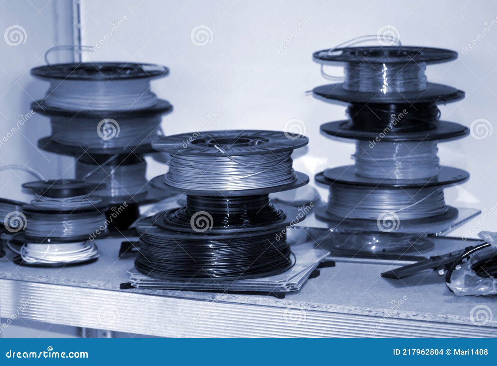 Coils with Plastic for 3d Printer. Components for Modern Additive ...