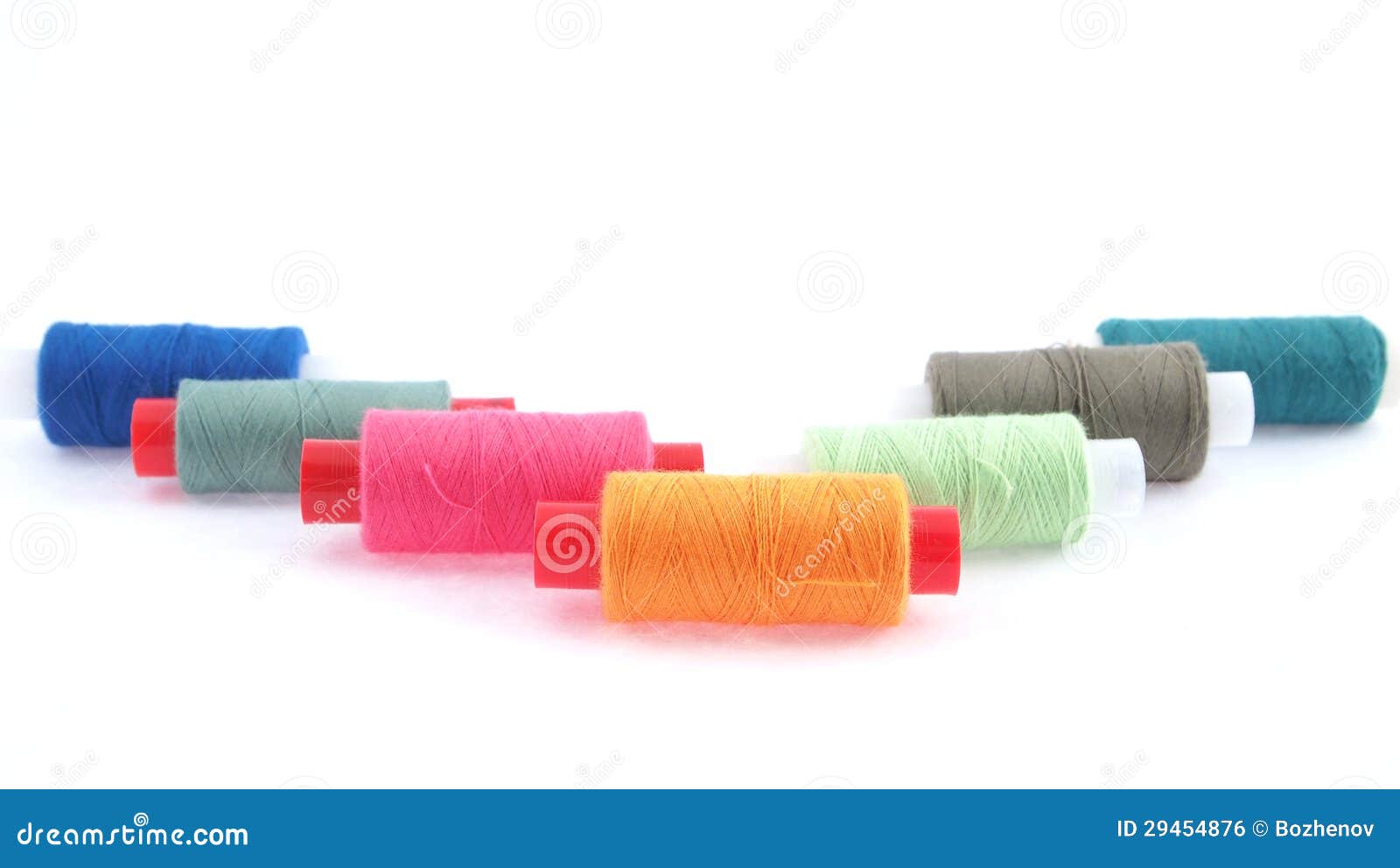 Coils with threads stock photo. Image of group, white - 29454876