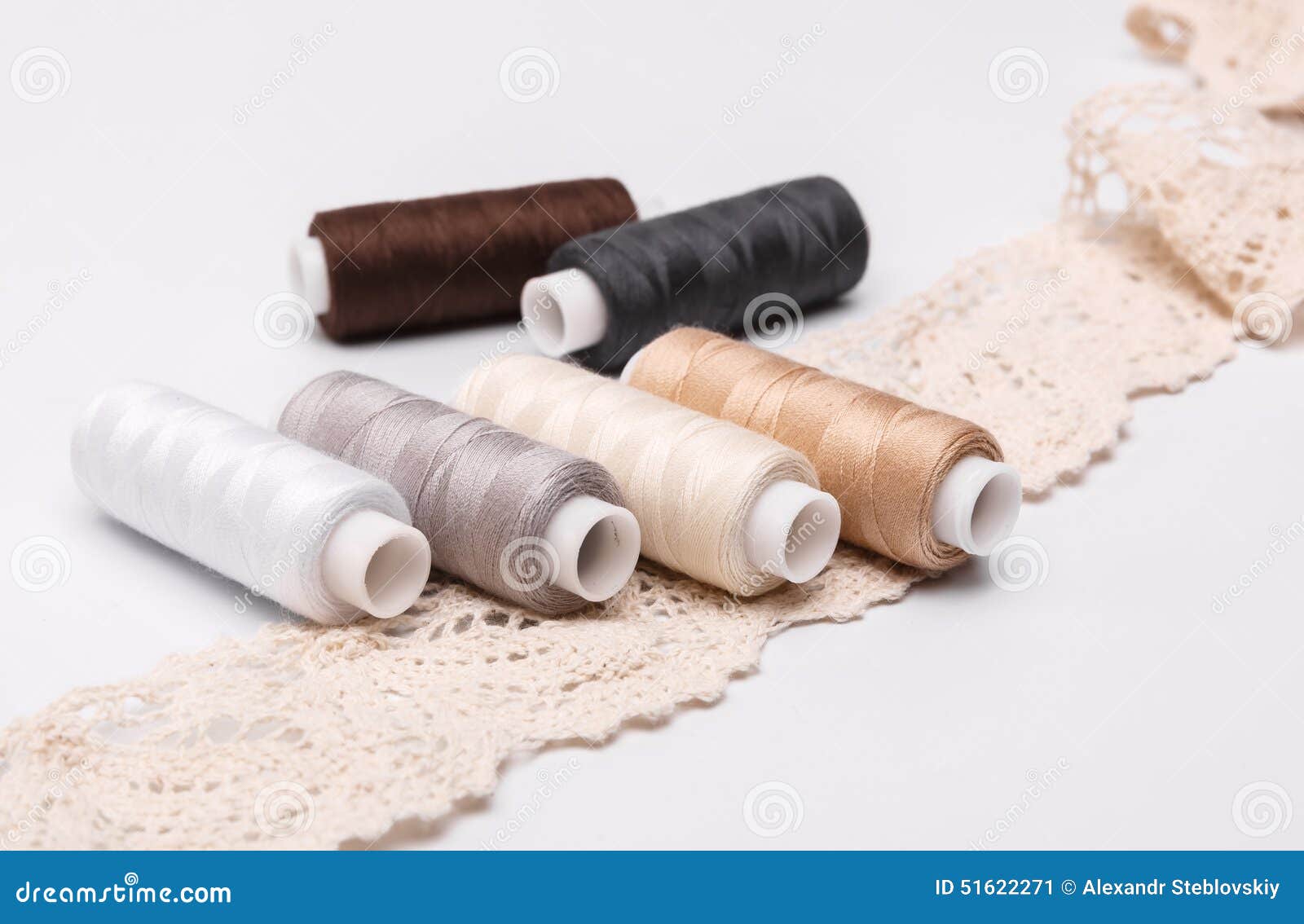 Coils with threads stock image. Image of repairing, creativity - 51622271