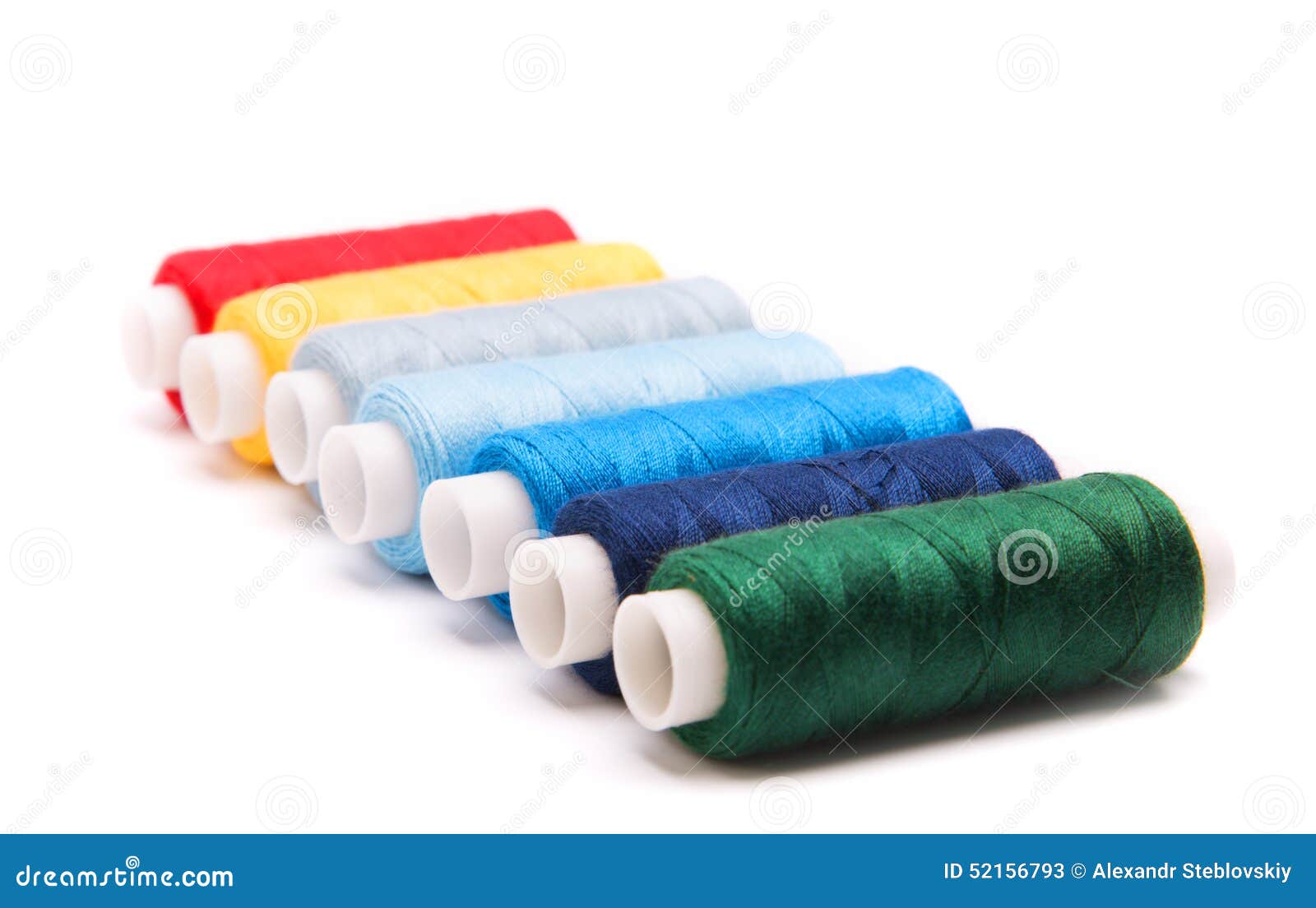 Coils with threads stock image. Image of pattern, reel - 52156793