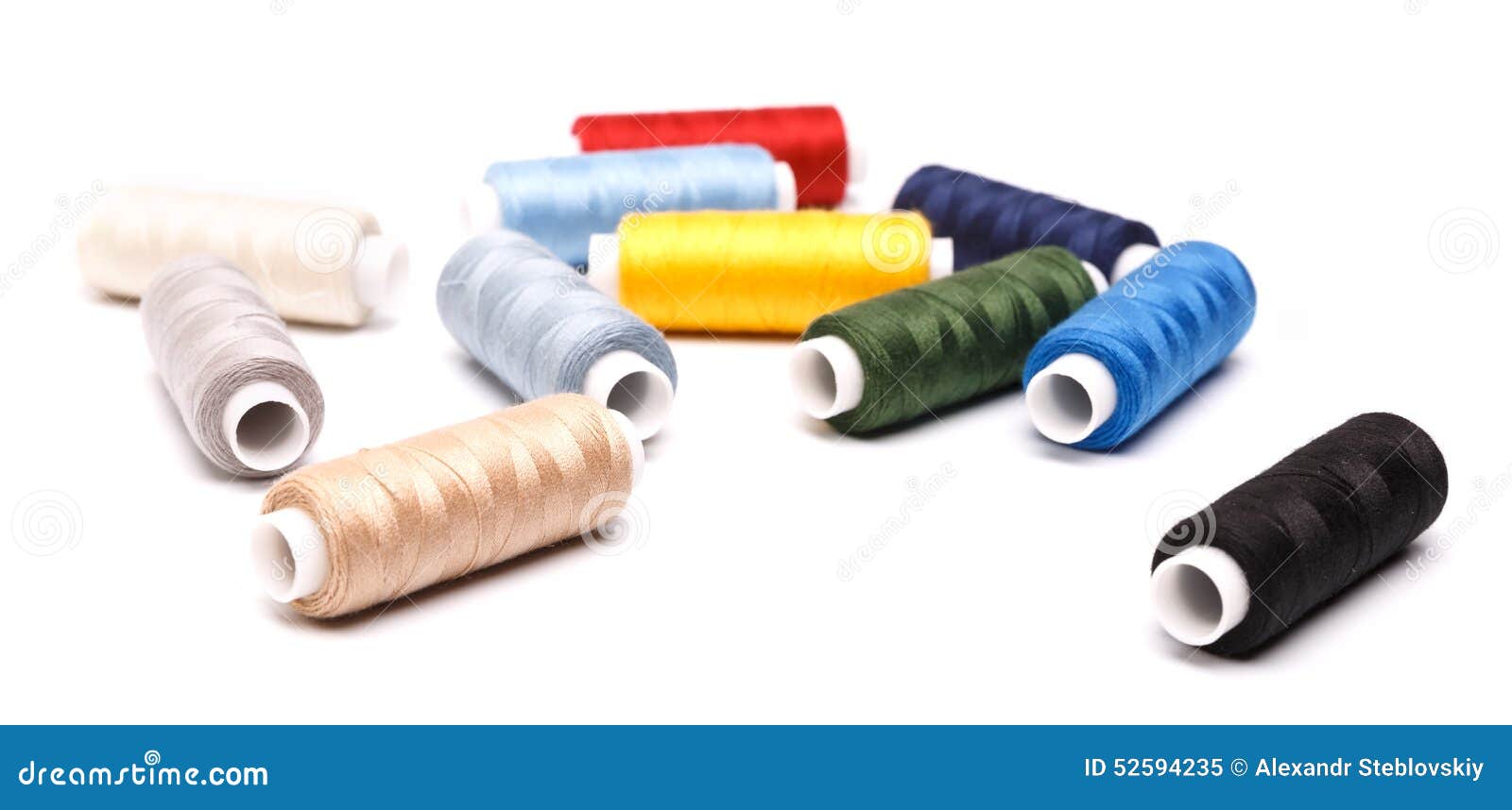 Coils with threads stock image. Image of spiral, hank - 52594235