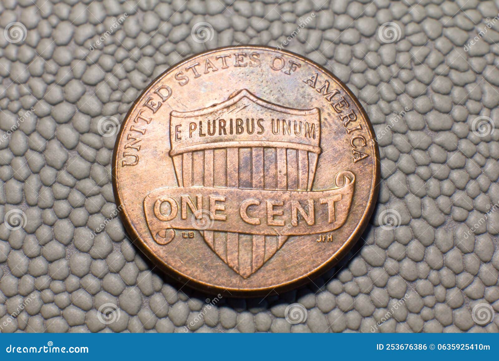 Coin 1 american cent stock photo. Image of close, cent - 253676386