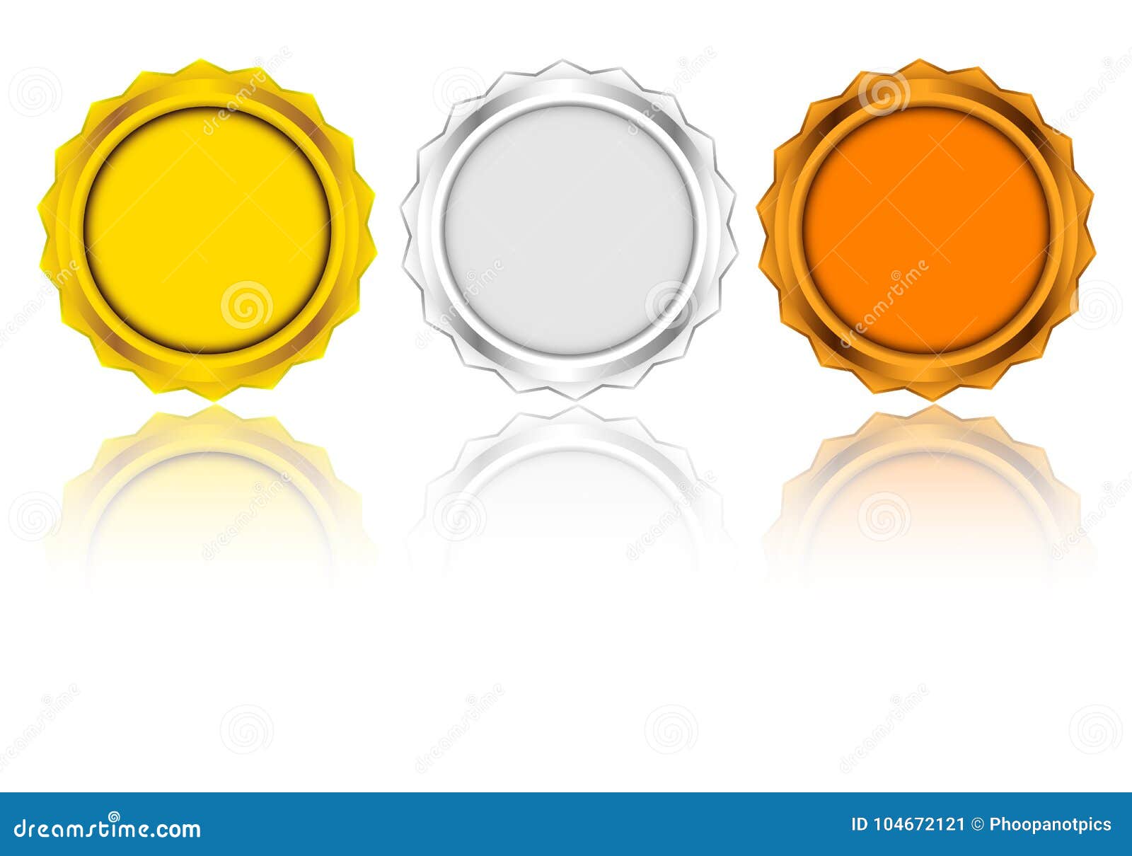 Coin award label stock illustration. Illustration of golden - 104672121