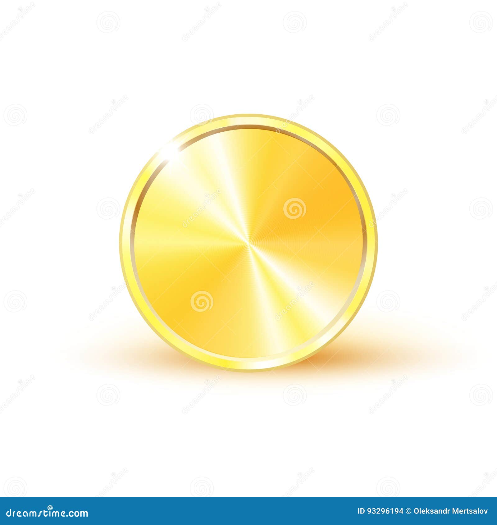 Coin on Background Isolated Object Abstract Stock Illustration ...
