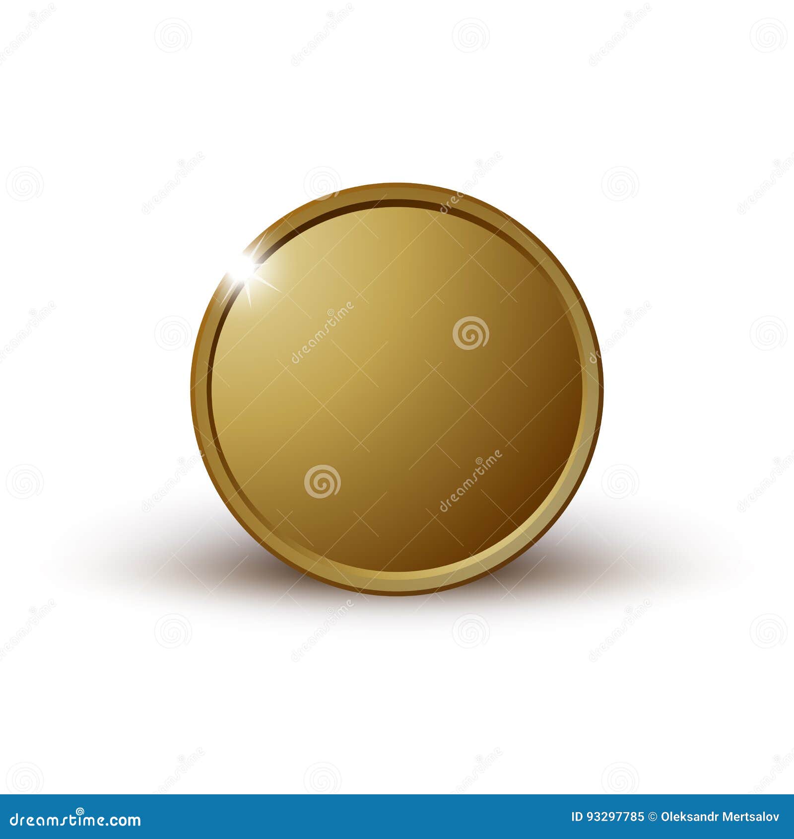 Coin on Background Isolated Object Abstract Stock Illustration ...