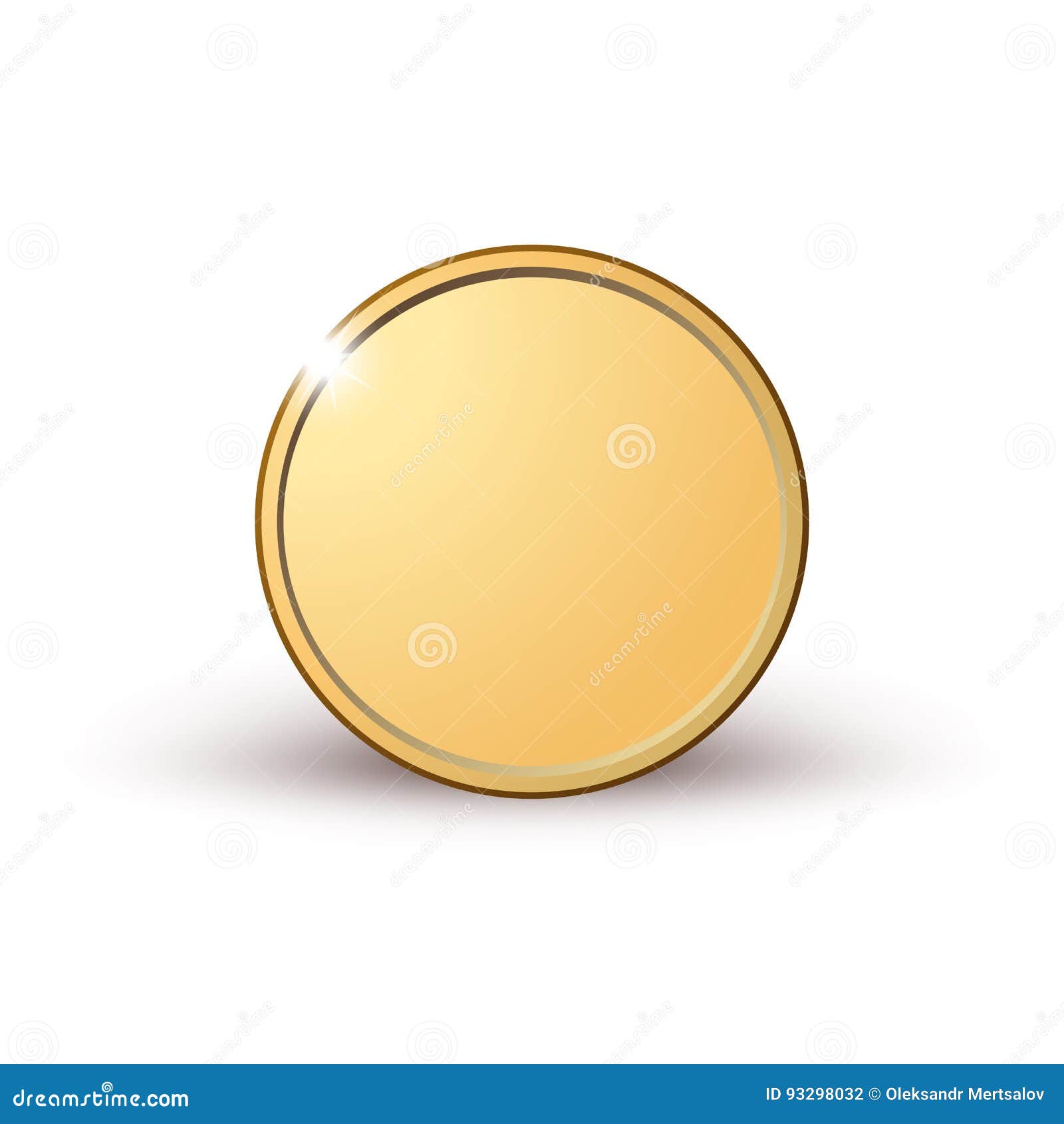 Coin on Background Isolated Object Abstract Stock Illustration ...