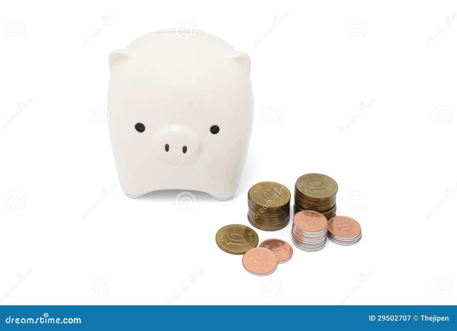 Coin Bank with Coins stock image. Image of wealth, success - 29502707