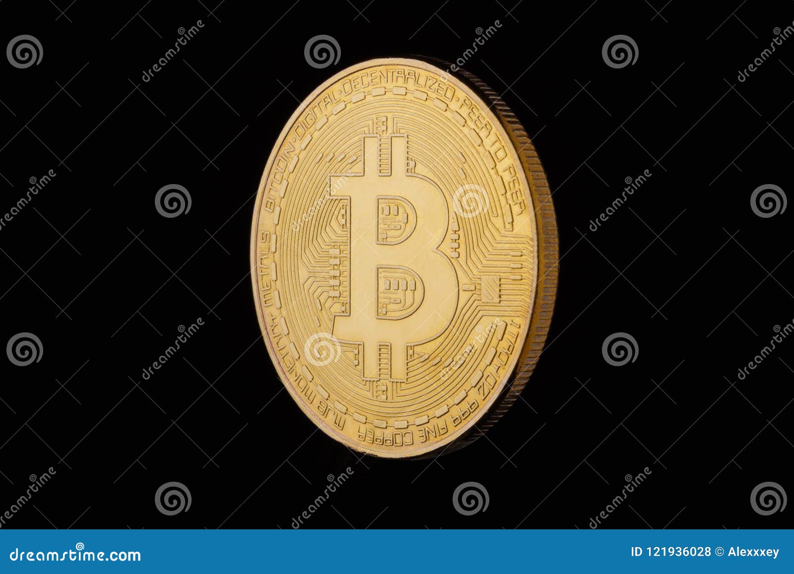 Bitcoin Is Made Of Plastic Surrounded By Crossed Out Banknotes Of ...