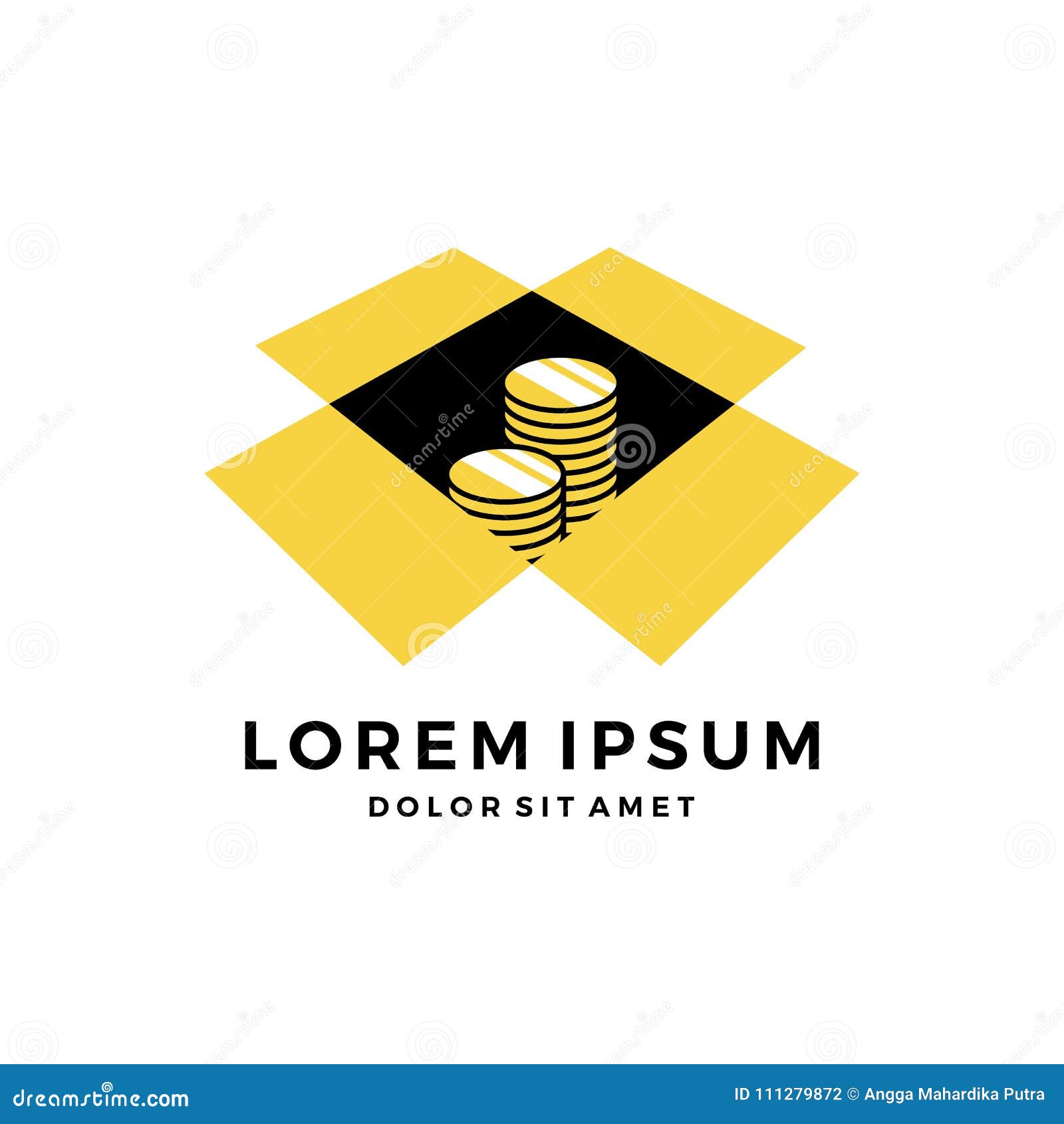 Coin in the Box Logo Download Stock Illustration - Illustration of flat ...