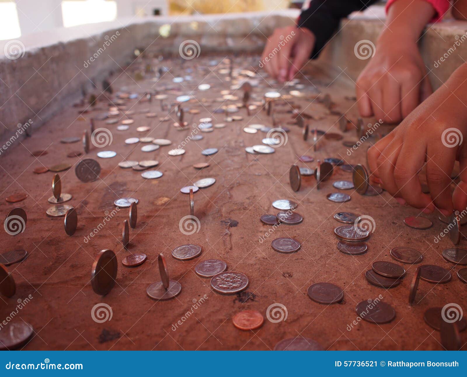 Coin building stock image. Image of religion, donate - 57736521