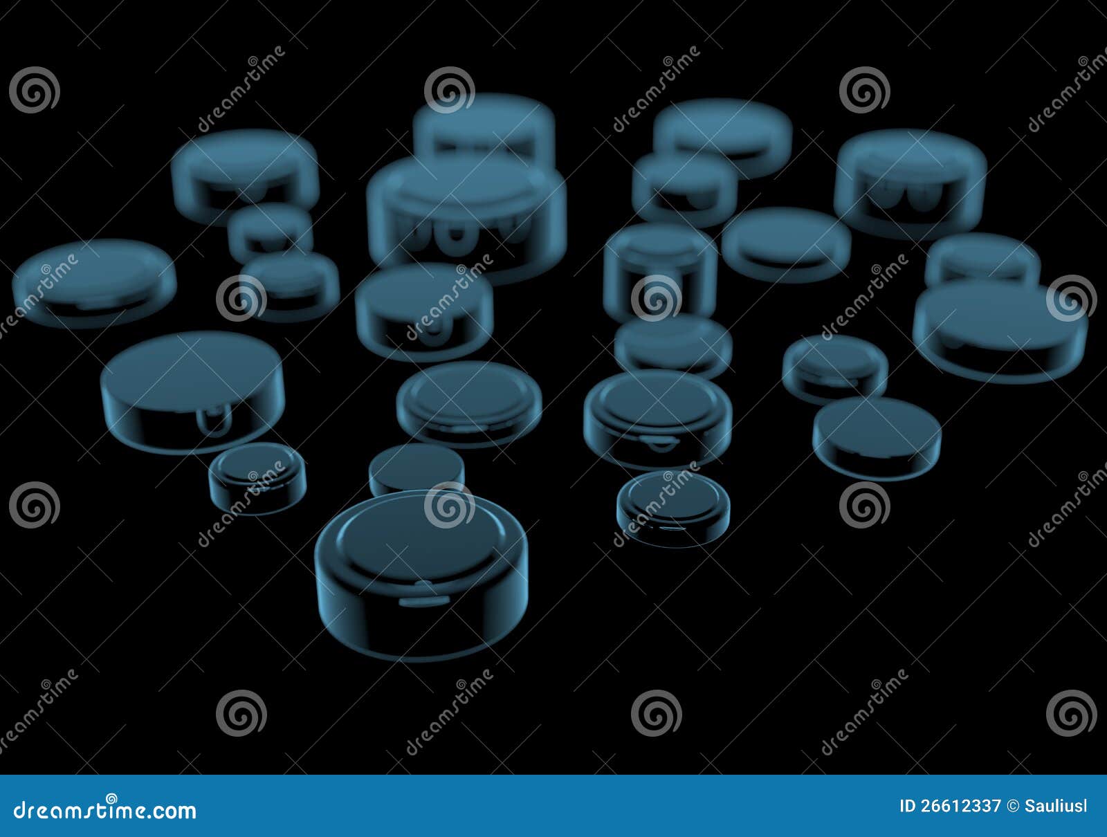 Coin Cell Batteries stock illustration. Illustration of rendered - 26612337