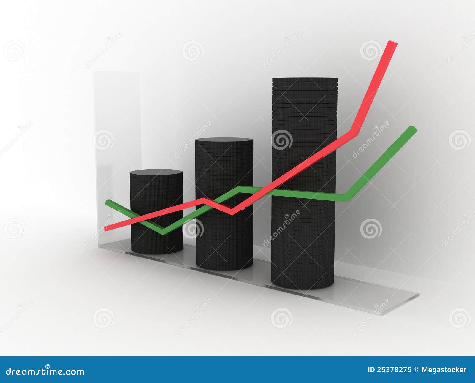 Coin Chart stock illustration. Illustration of colour - 25378275