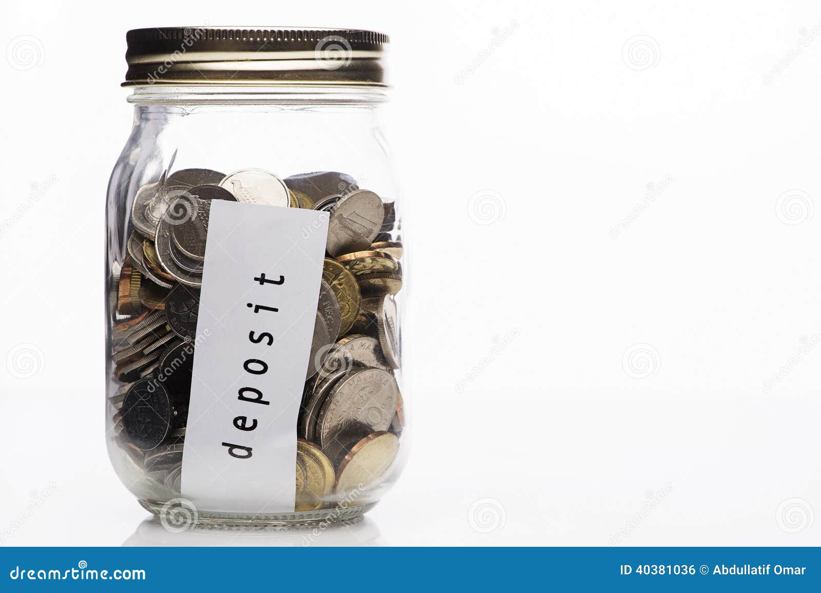 Coin in Clear Bottle, Saving Concept Stock Photo - Image of hold ...
