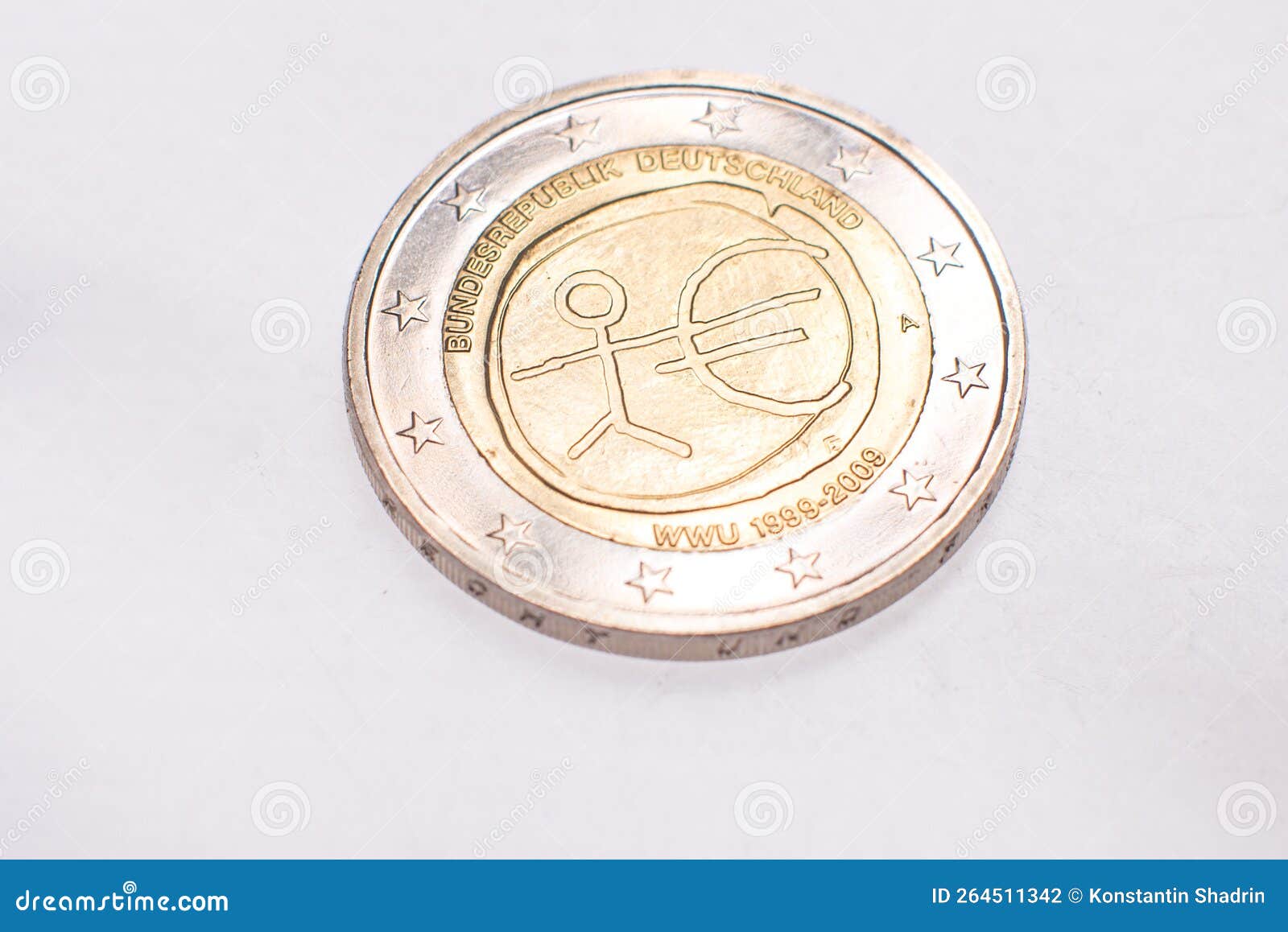 A Coin Collection of 2 Euro Commemorative Coins Stock Photo - Image of ...