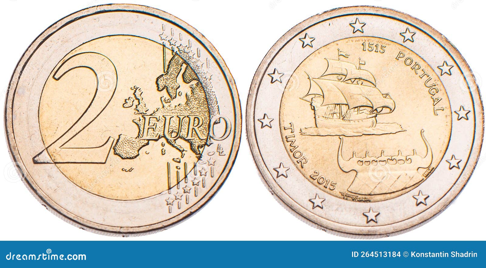 A Coin Collection of 2 Euro Commemorative Coins Stock Photo - Image of ...