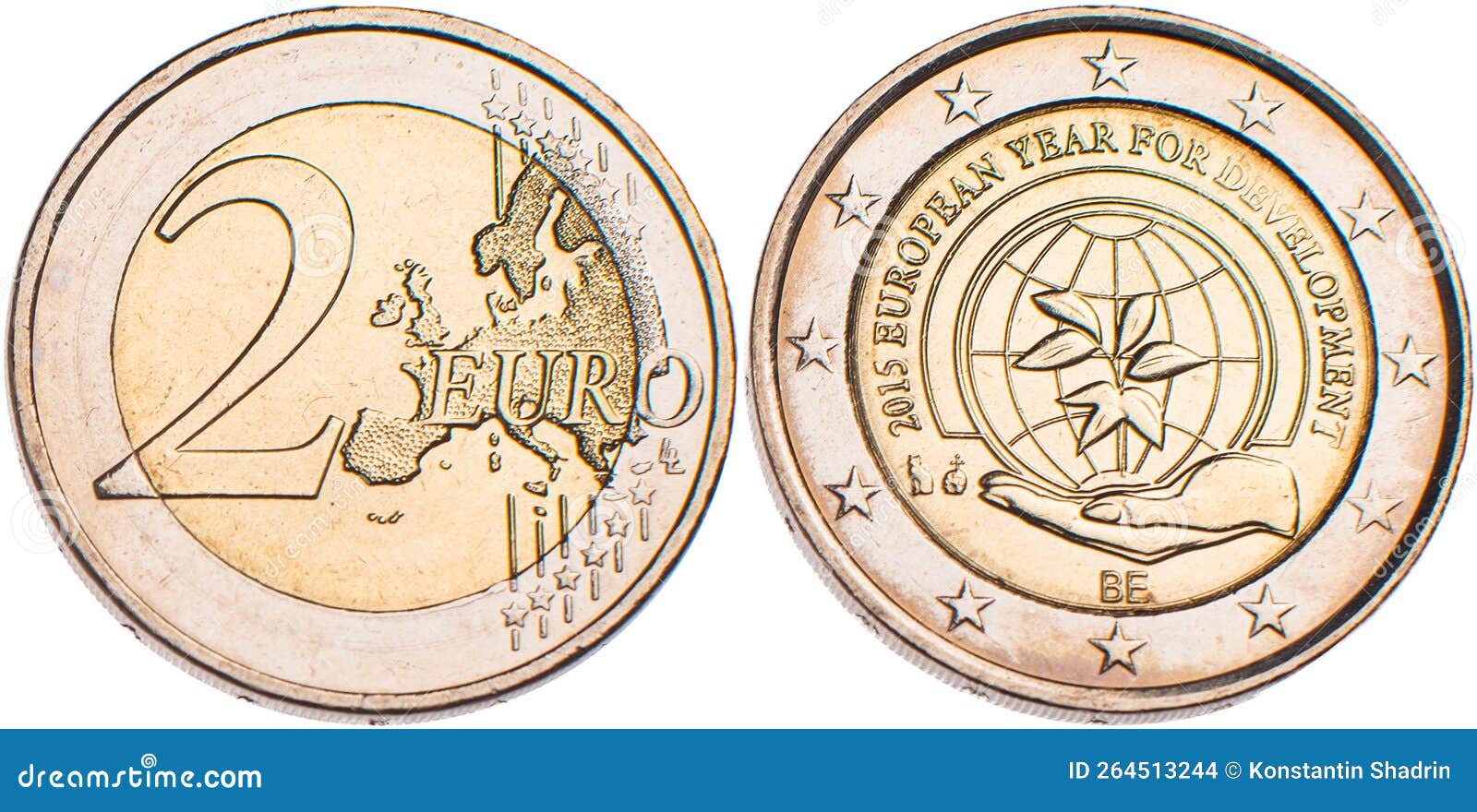 A Coin Collection of 2 Euro Commemorative Coins Stock Photo - Image of ...