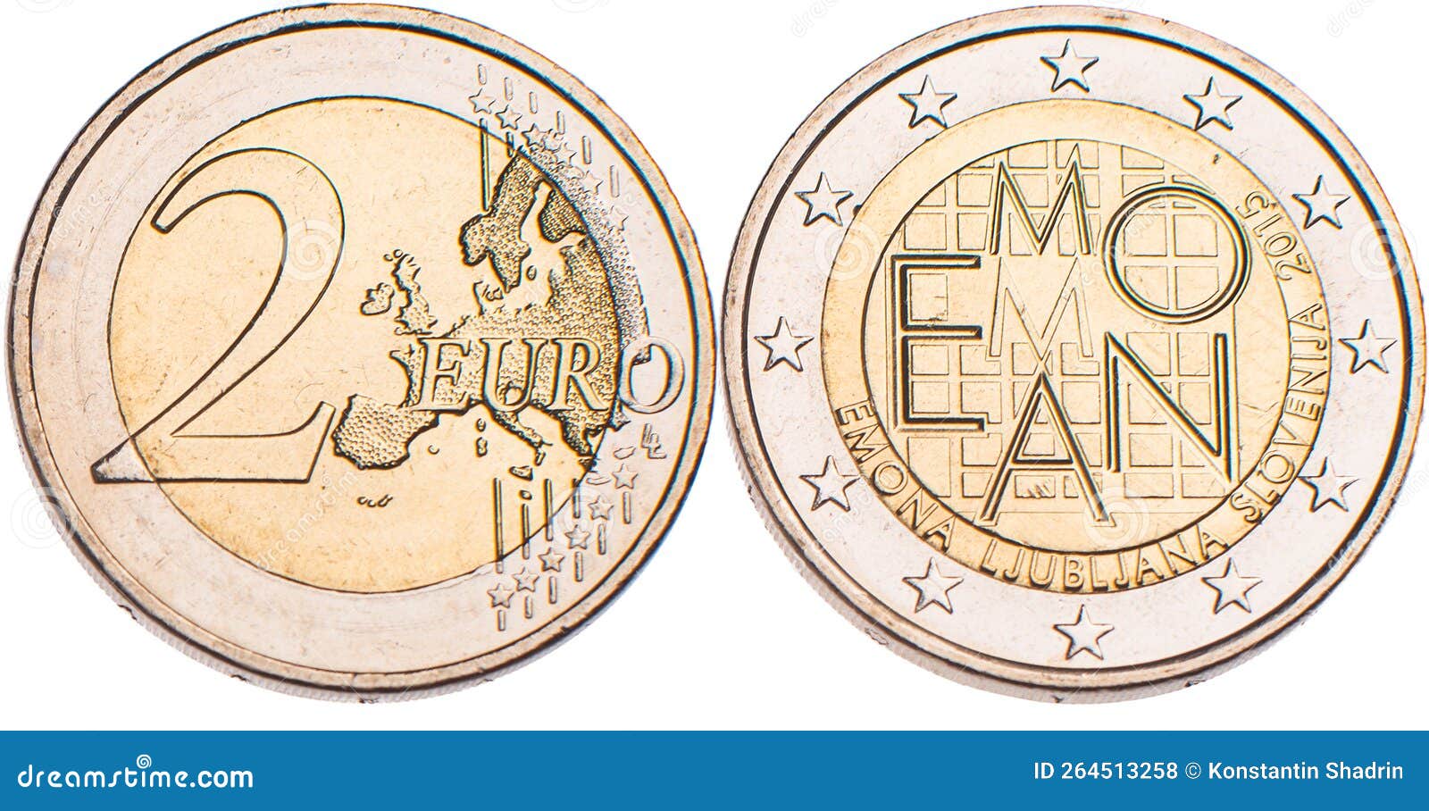 A Coin Collection of 2 Euro Commemorative Coins Stock Photo - Image of ...