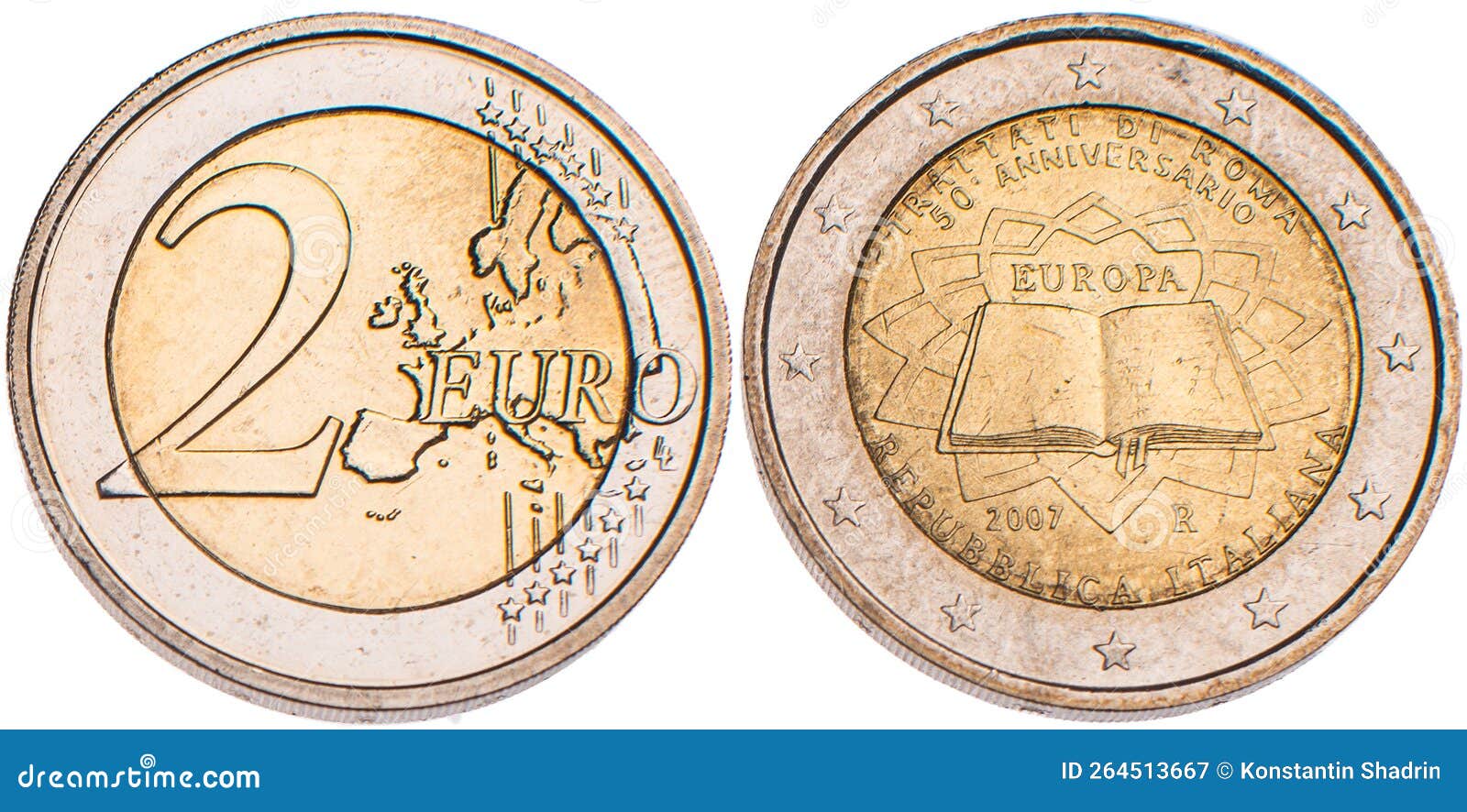 A Coin Collection of 2 Euro Commemorative Coins Stock Image - Image of ...