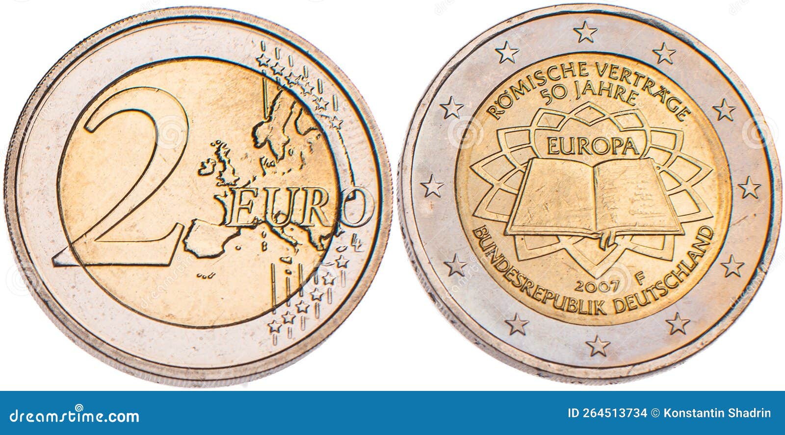 A Coin Collection of 2 Euro Commemorative Coins Stock Photo - Image of ...