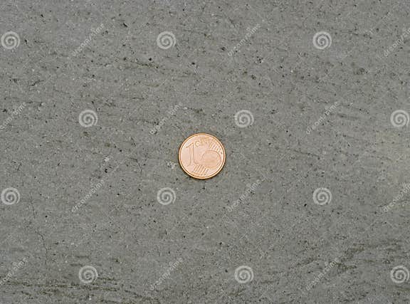 Coin on concrete floor stock photo. Image of floor, ground - 38065908
