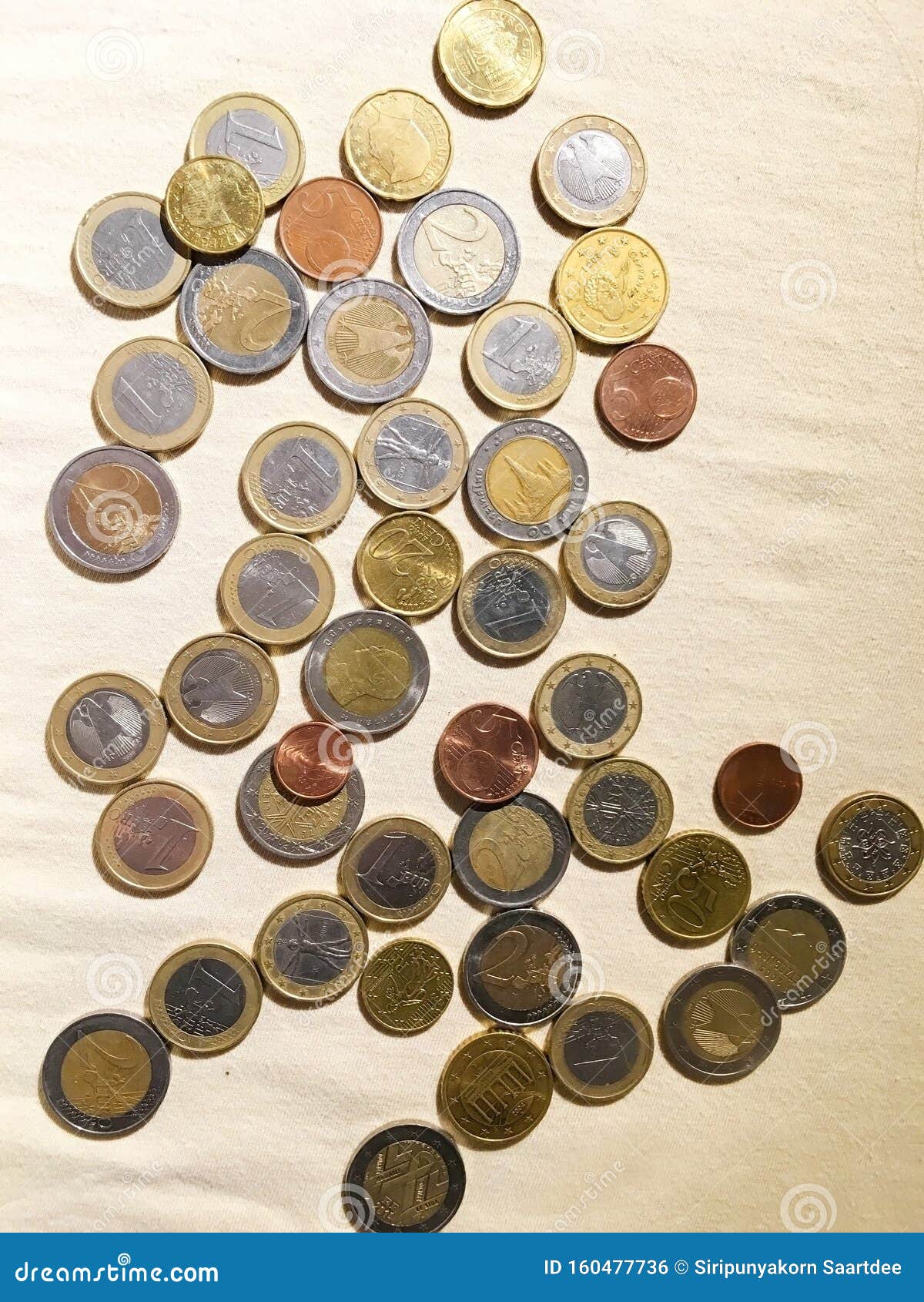 Coin,Euro Coin and Thai Bath Coin Stock Photo - Image of gold, currency ...