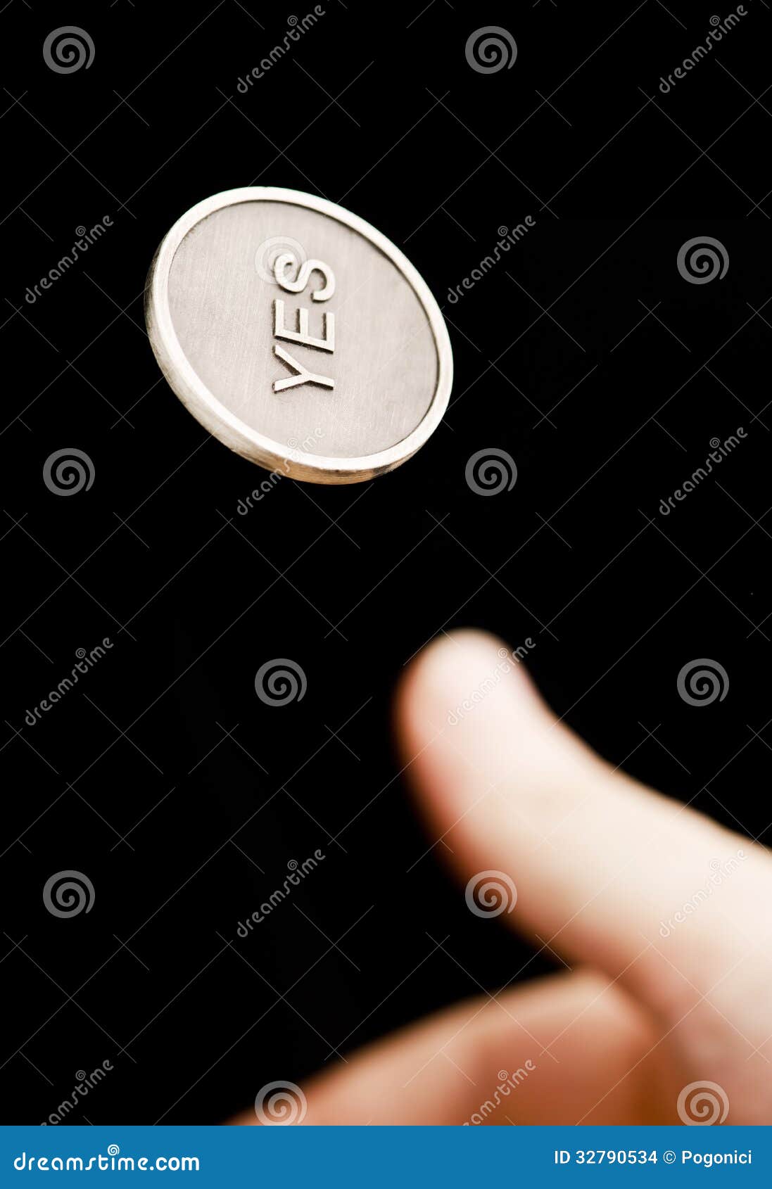 Coin flipping stock photo. Image of chance, isolated - 32790534