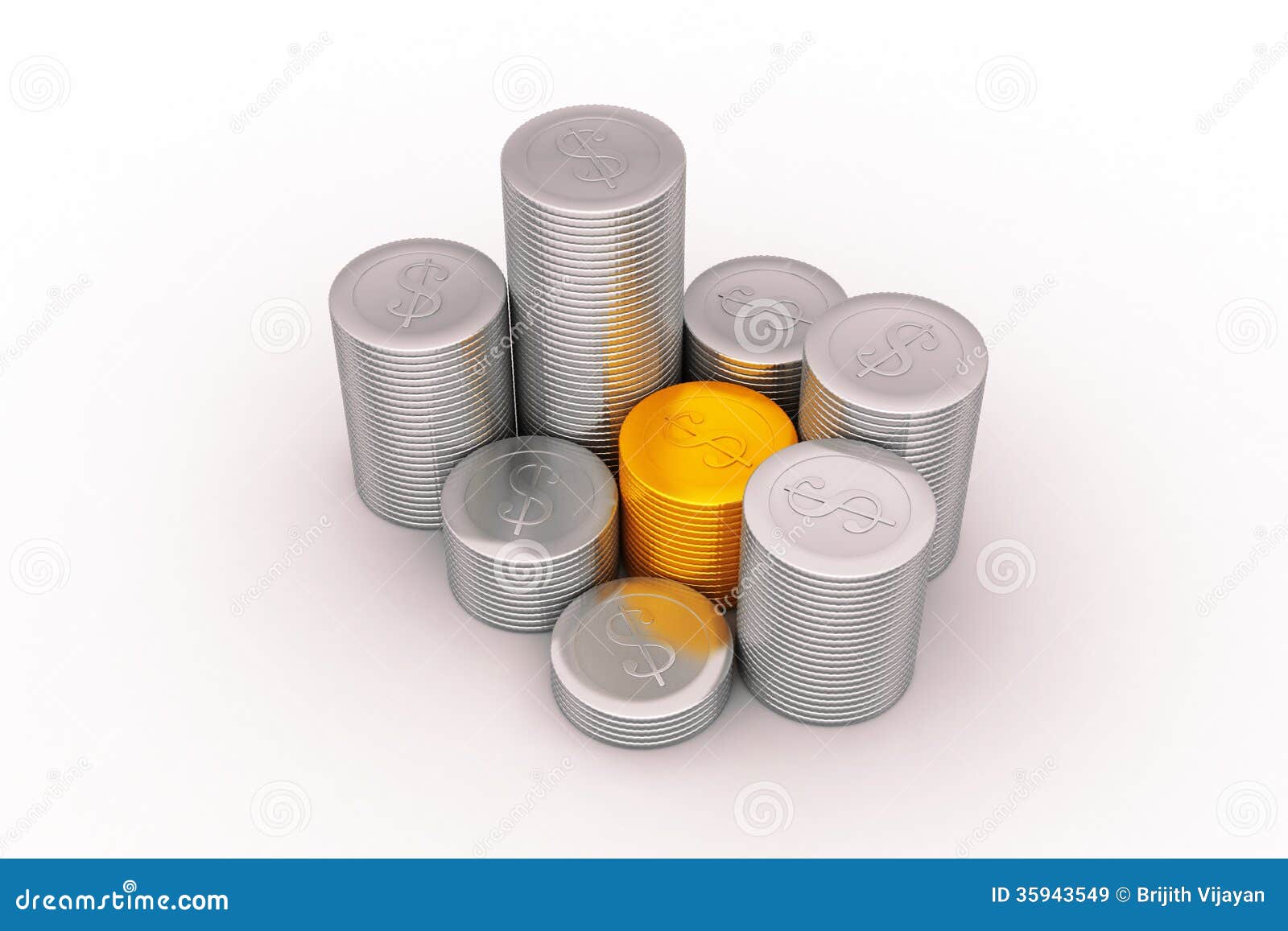 A coin graph stock illustration. Illustration of growth - 35943549