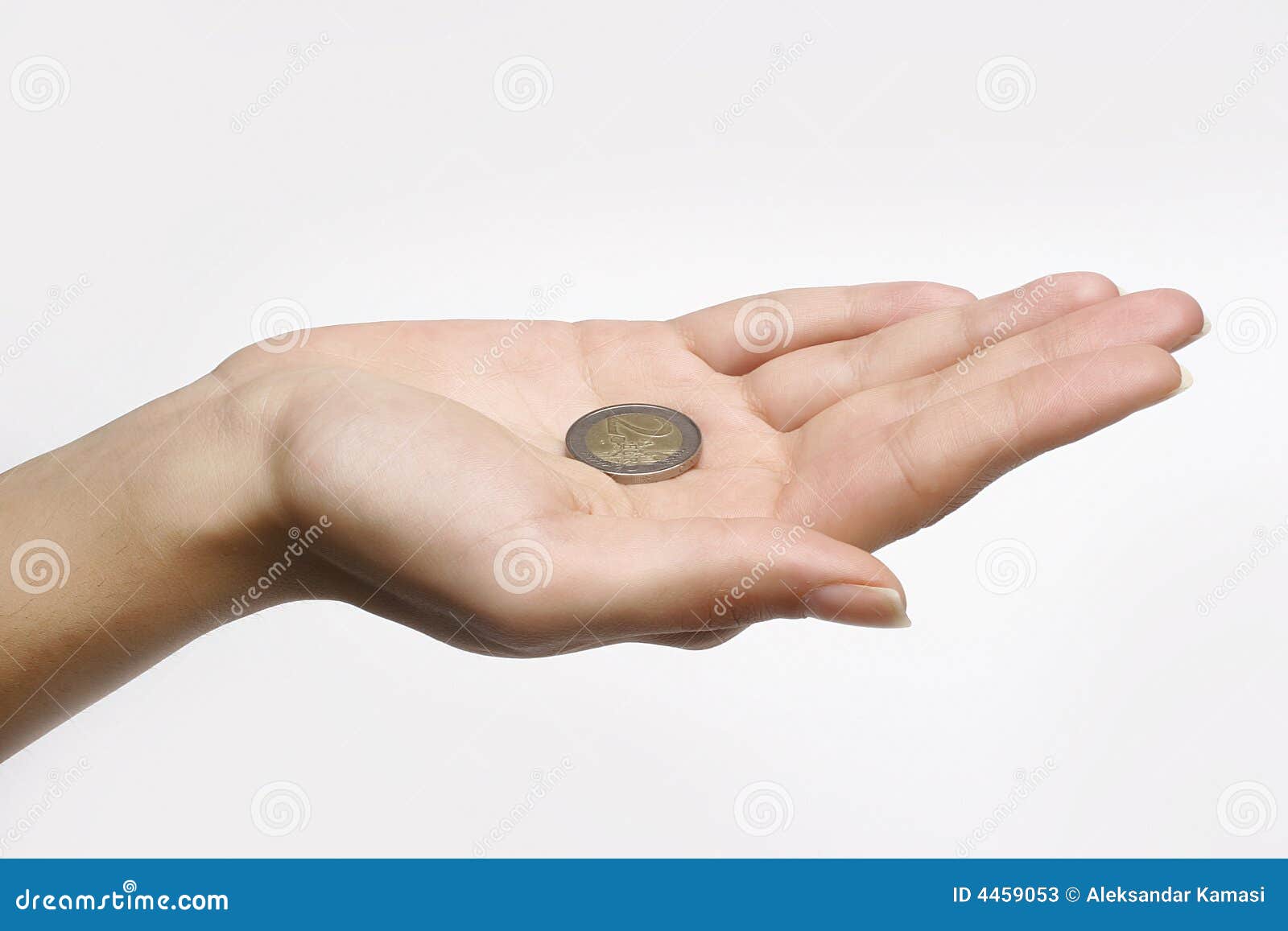 Coin in hand stock image. Image of accountancy, investment - 4459053