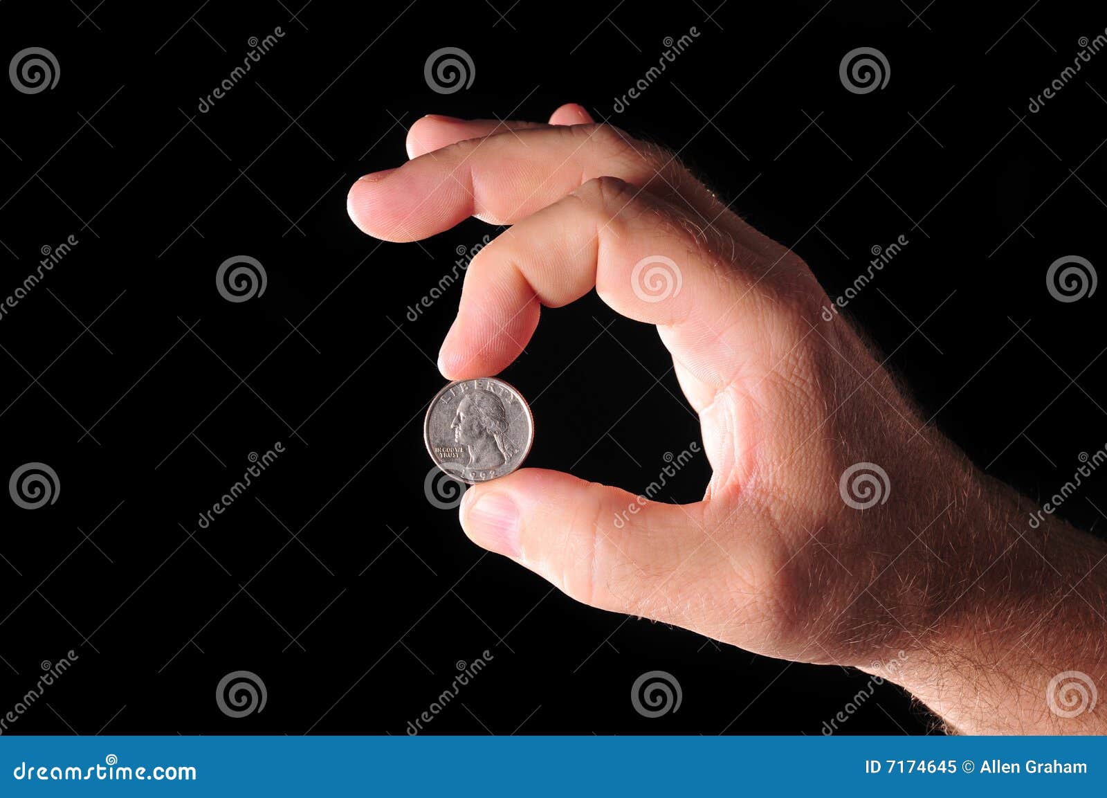 Coin in hand stock image. Image of finance, silver, copper - 7174645
