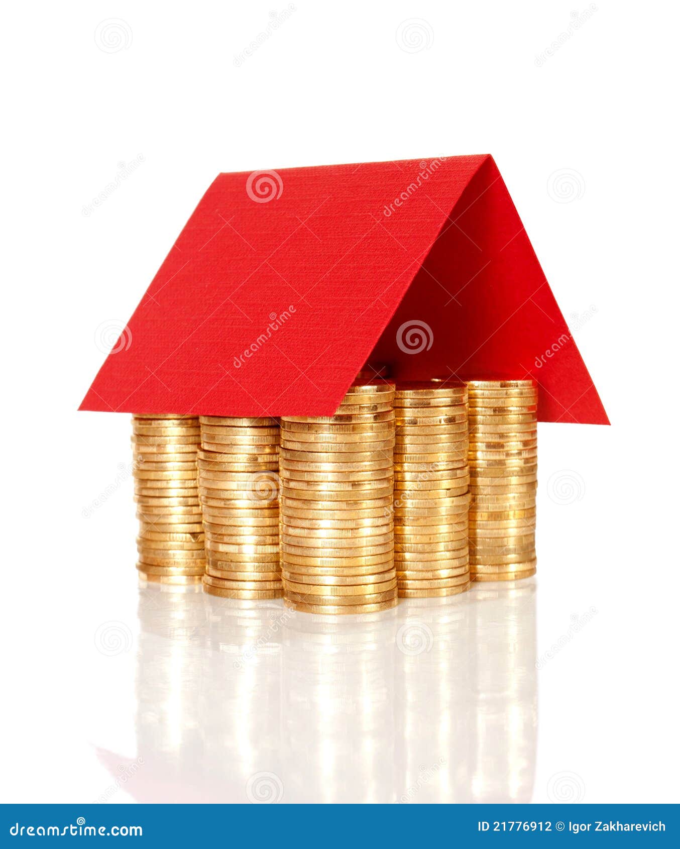 COIN HOUSE stock photo. Image of loan, building, debt - 21776912
