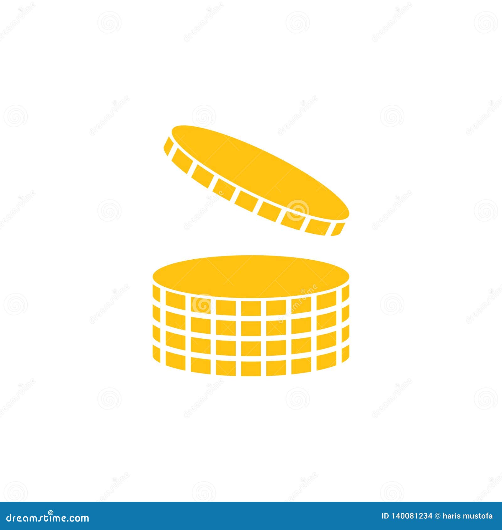 Coin Icon Design Template Vector Illustration Stock Photo - Image of ...