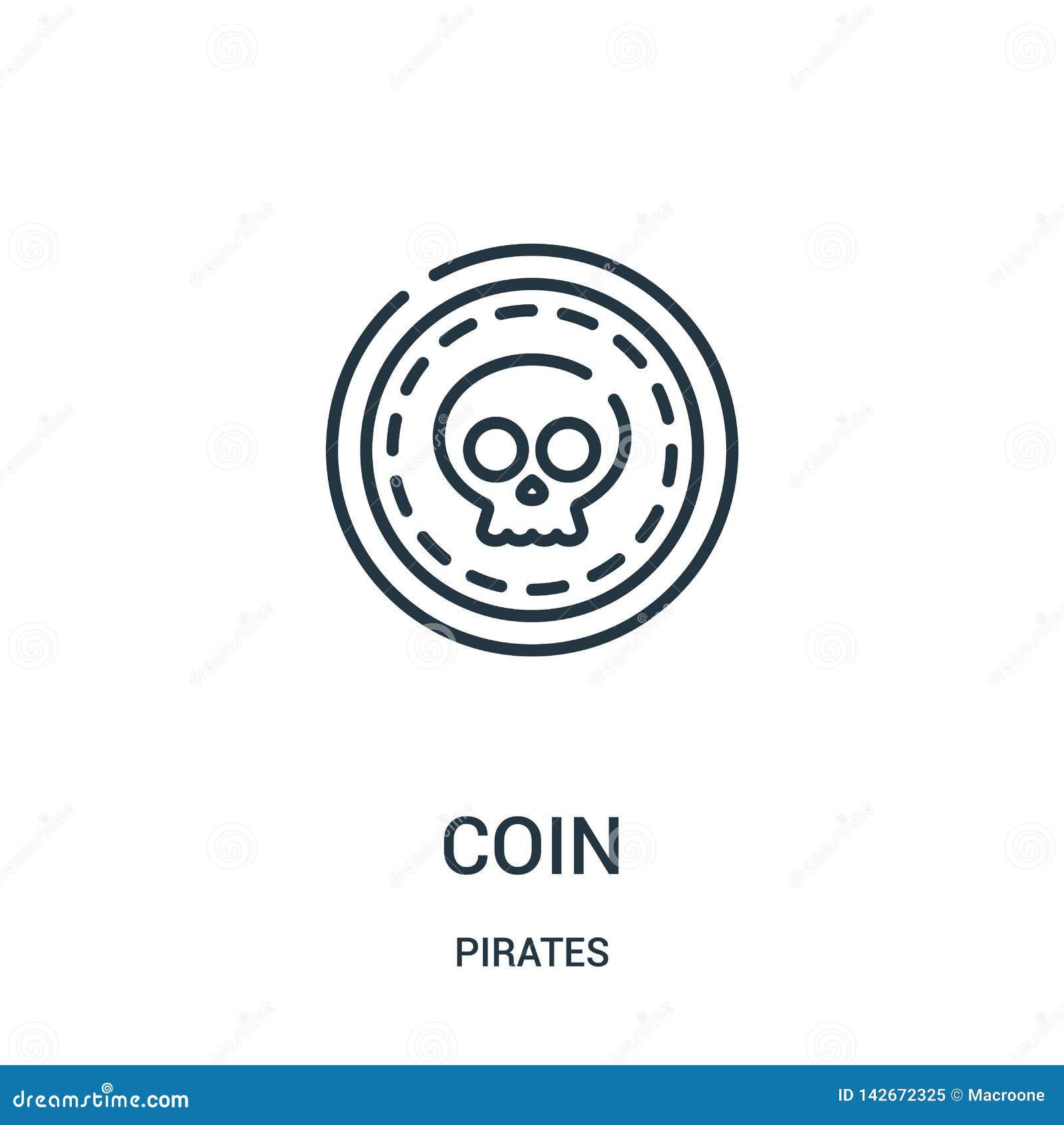 Coin Icon Vector from Pirates Collection. Thin Line Coin Outline Icon ... Coin Icon Vector from Pirates Collection. Thin Line Coin Outline Icon ...
