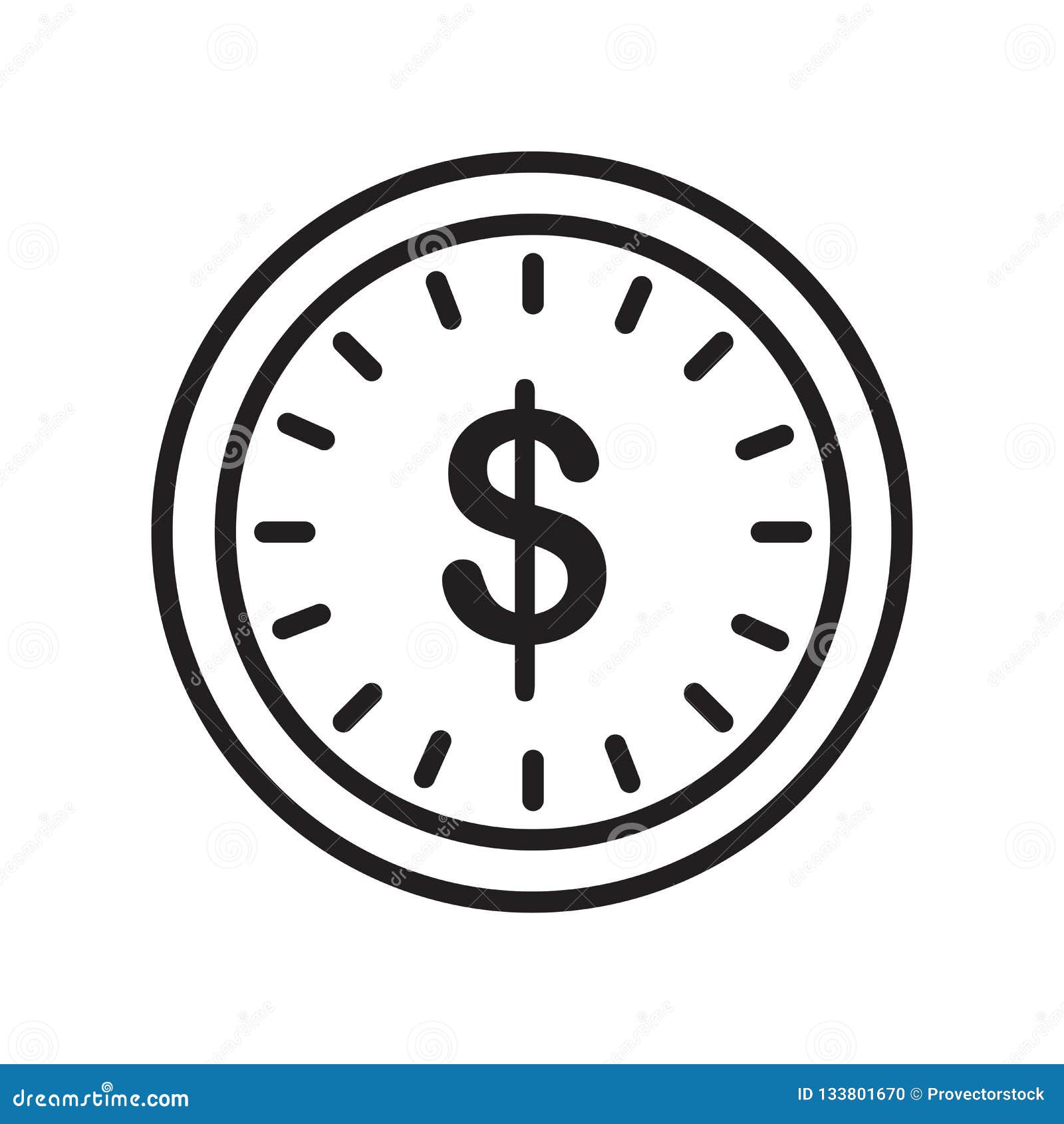 Coin Icon Vector Sign and Symbol Isolated on White Background Stock ...