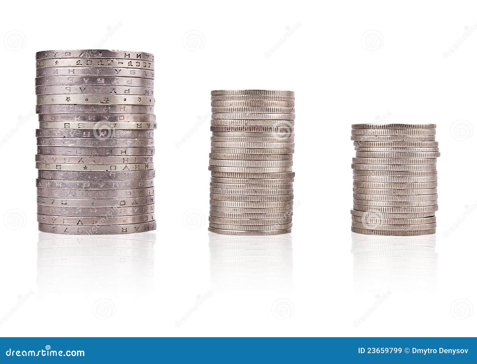 Coin isolated on white stock image. Image of yellow, banking - 23659799