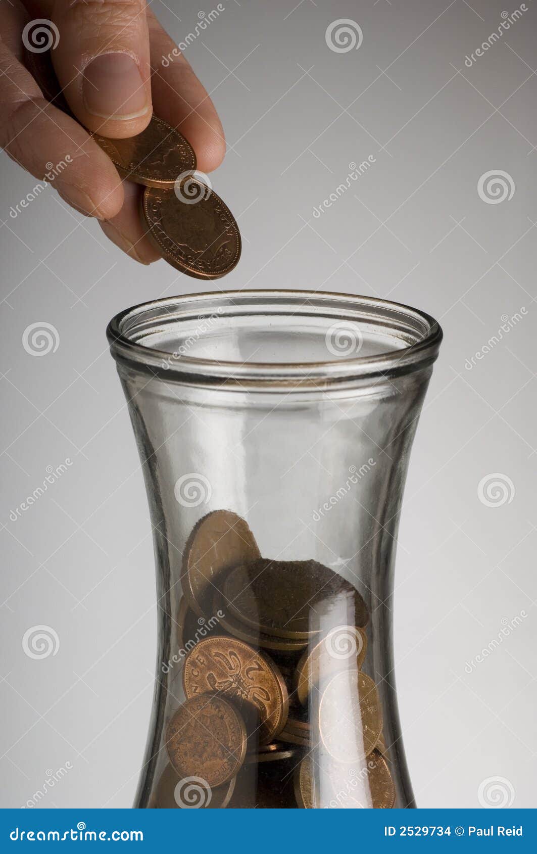 Coin Jar stock photo. Image of loan, british, fortune - 2529734