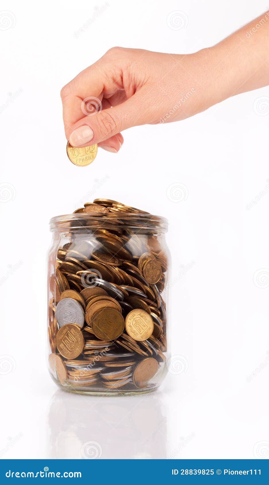 Coin jar stock image. Image of economics, economy, financing - 28839825