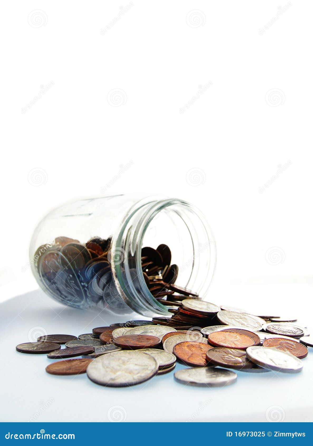 Coin jar money stock image. Image of save, bankrupt, payment - 16973025